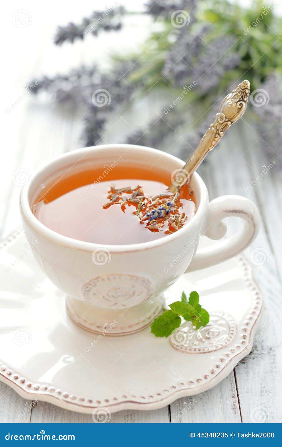 Lavender tea stock image. Image of healthy, white, closeup - 45348235