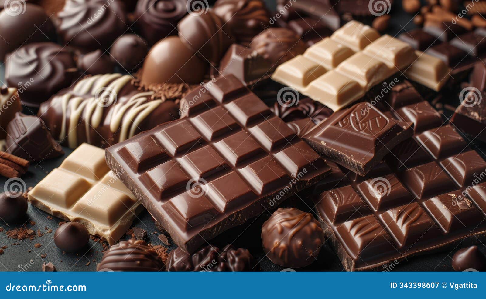 Lavish Array of Various Chocolates, from Milk To Dark and White ...