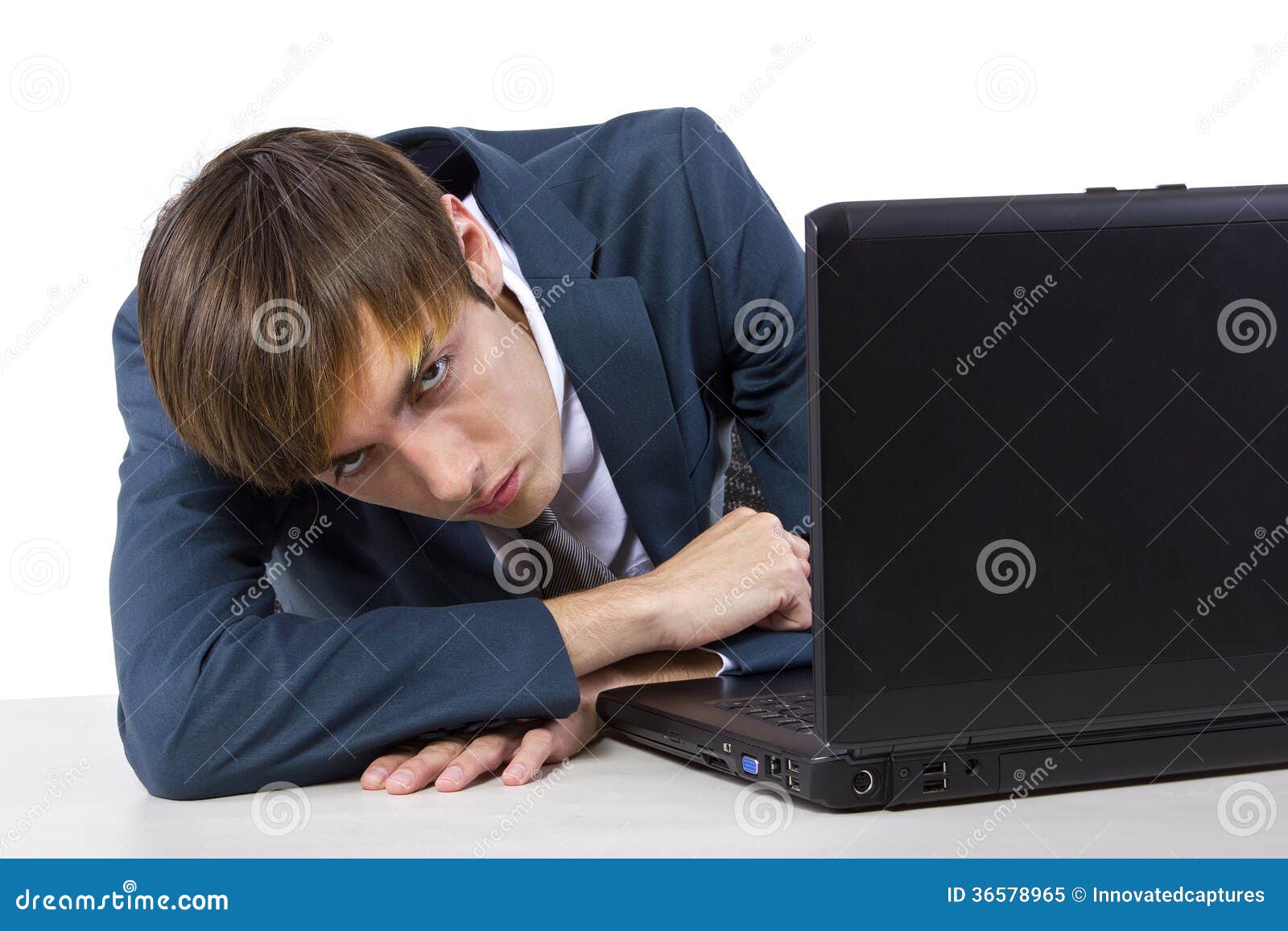 Lavoratore stanco immagine stock. Immagine di noia, esaurimento - 36578965