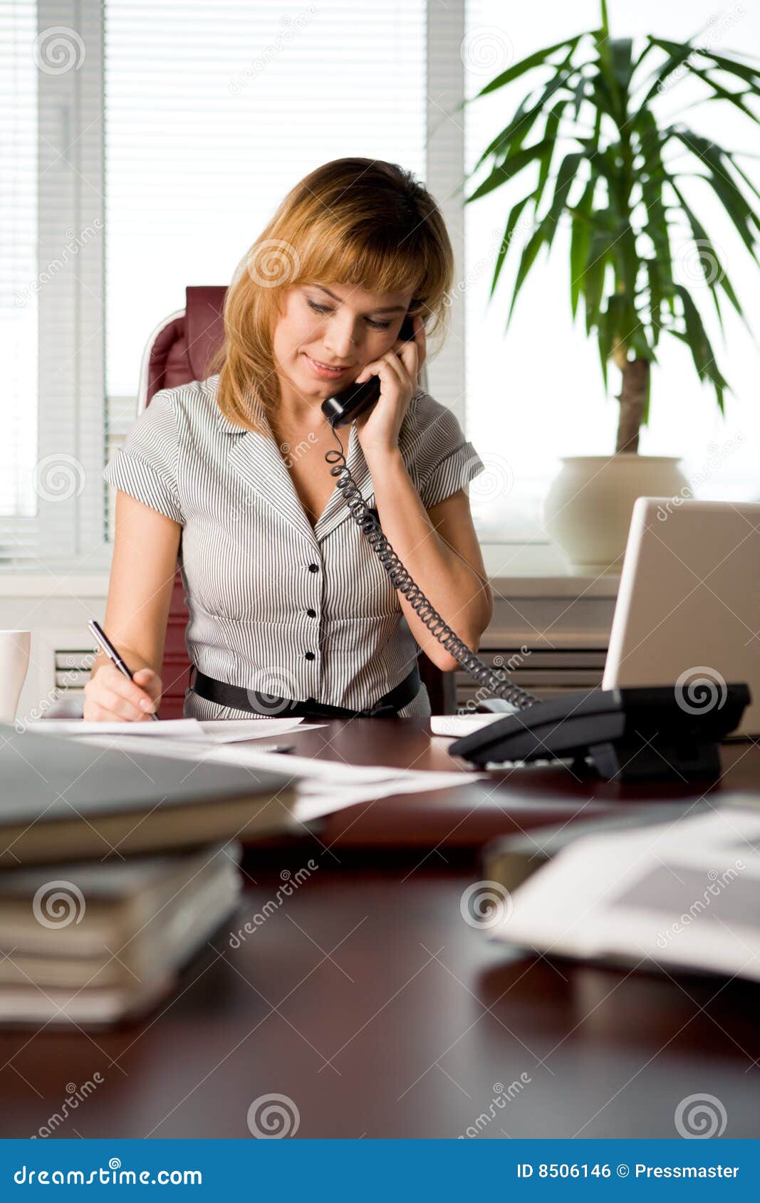 Lavoro della segretaria fotografia stock. Immagine di sicuro - 8506146