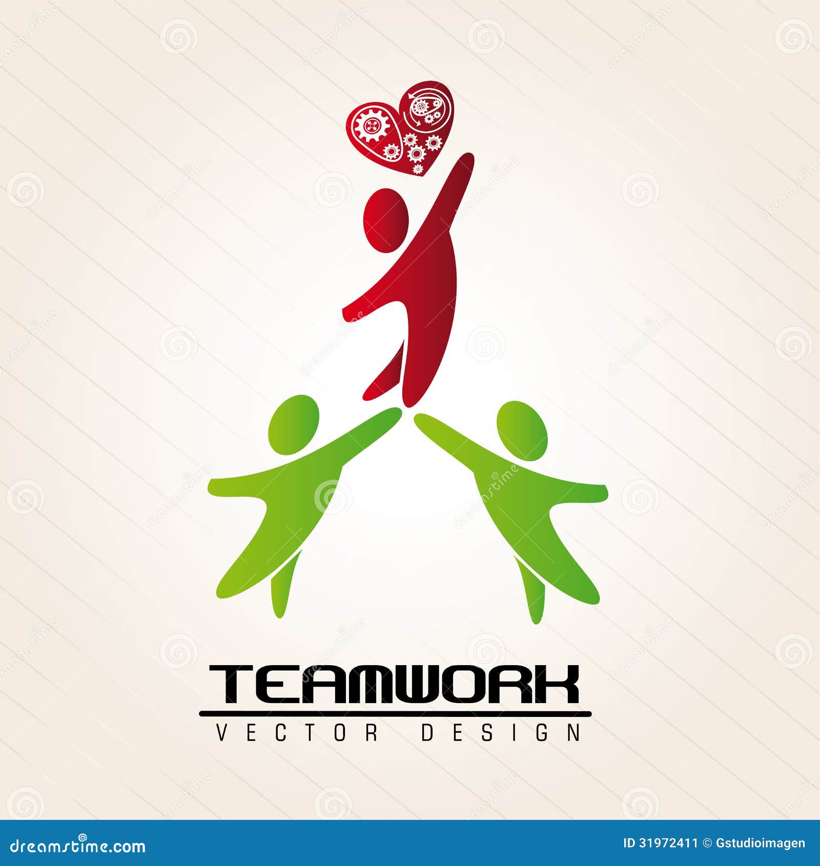 Lavoro di squadra illustrazione vettoriale. Illustrazione di gestione ...