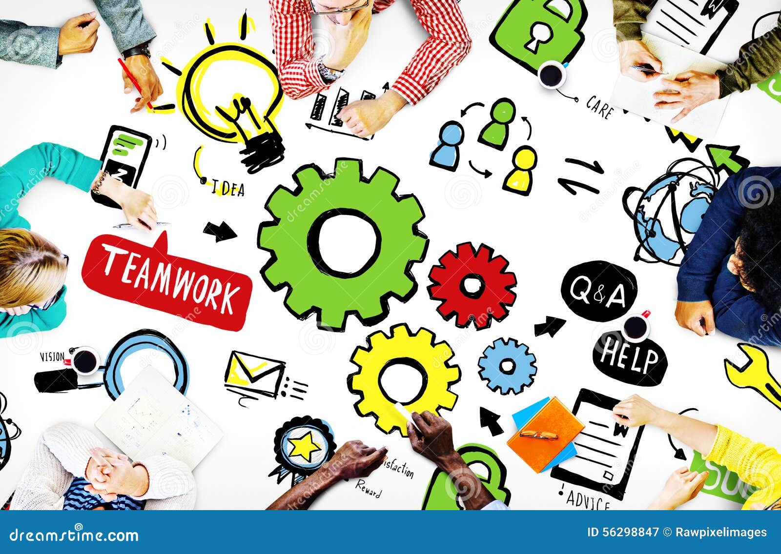 Lavoro Di Squadra Team Collaboration Connection Togetherness Unity ...