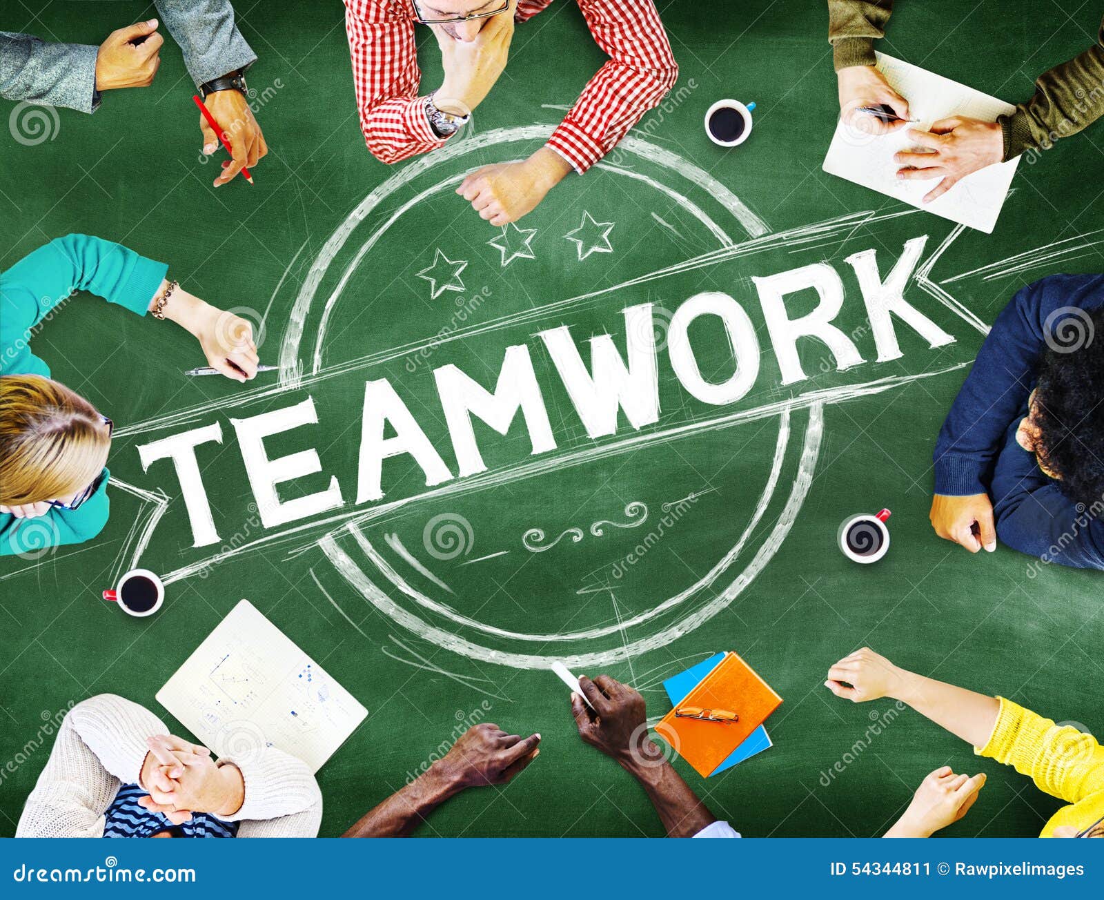 Lavoro Di Squadra Team Collaboration Cooperation Concept Immagine Stock ...