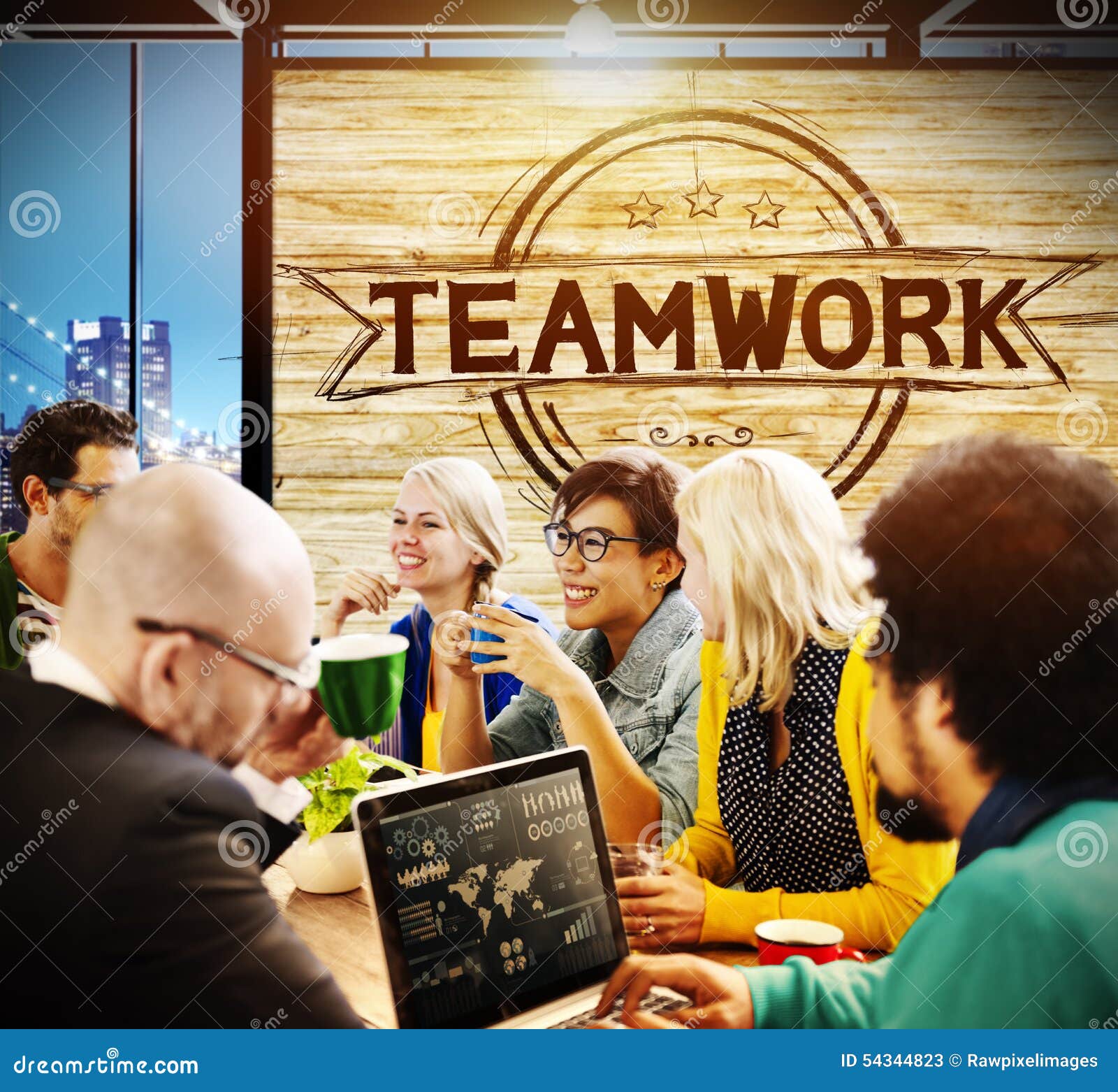 Lavoro Di Squadra Team Collaboration Cooperation Concept Immagine Stock ...