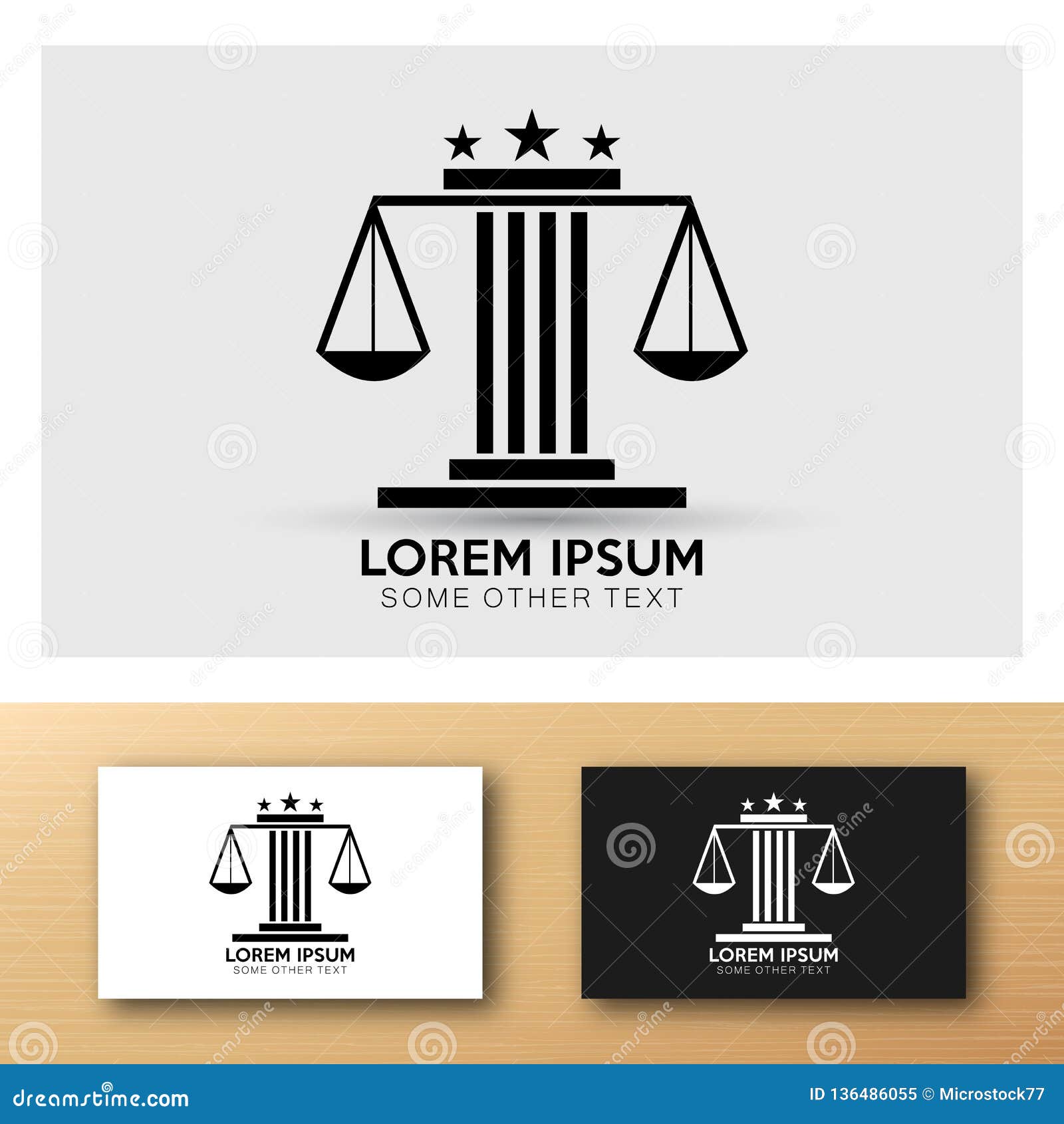 Law abstract logo vector stock vector. Illustration of libra - 136486055