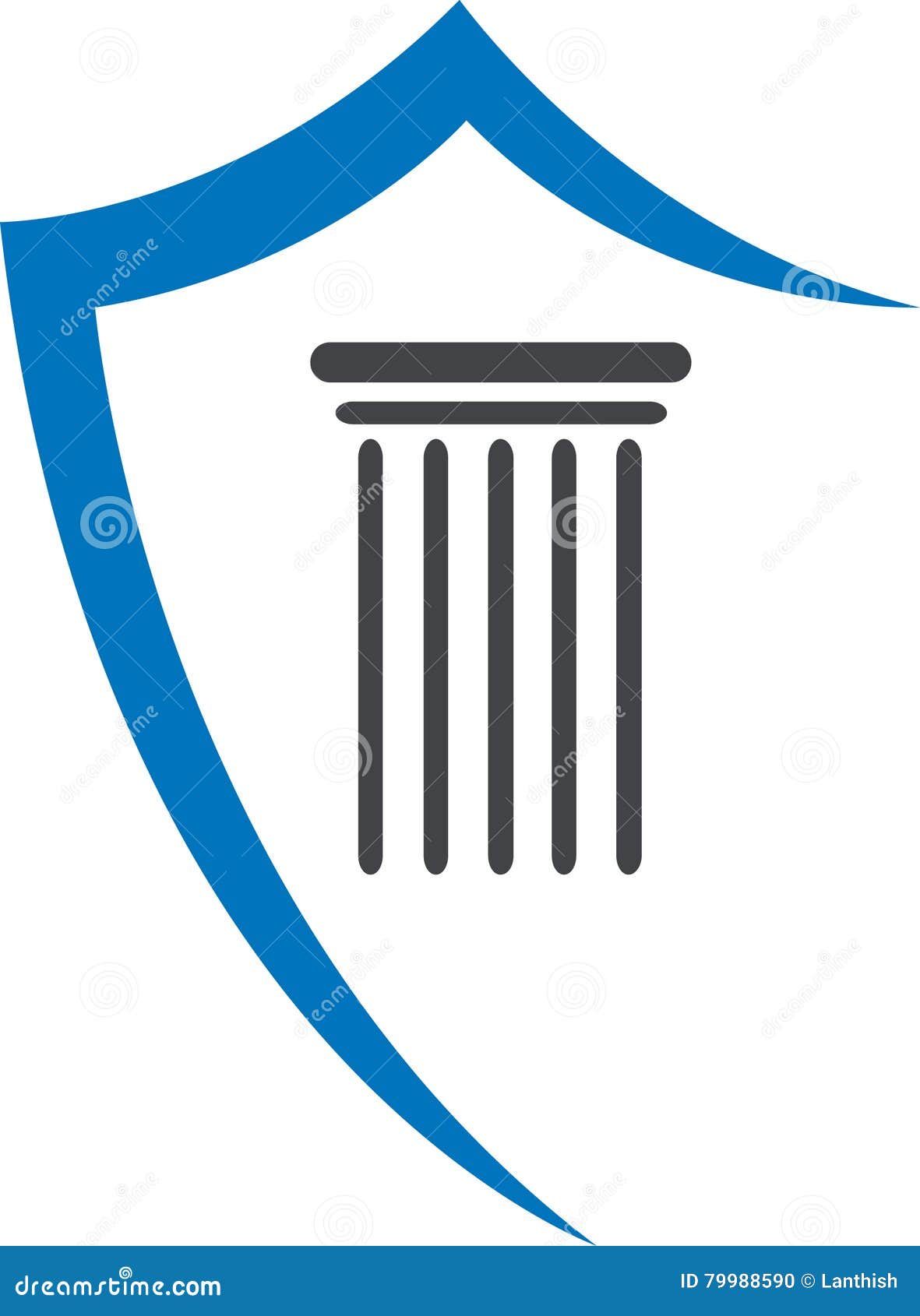 Law And Attorney Logo Design Template. Scale Of Justice Symbol. Vector ...