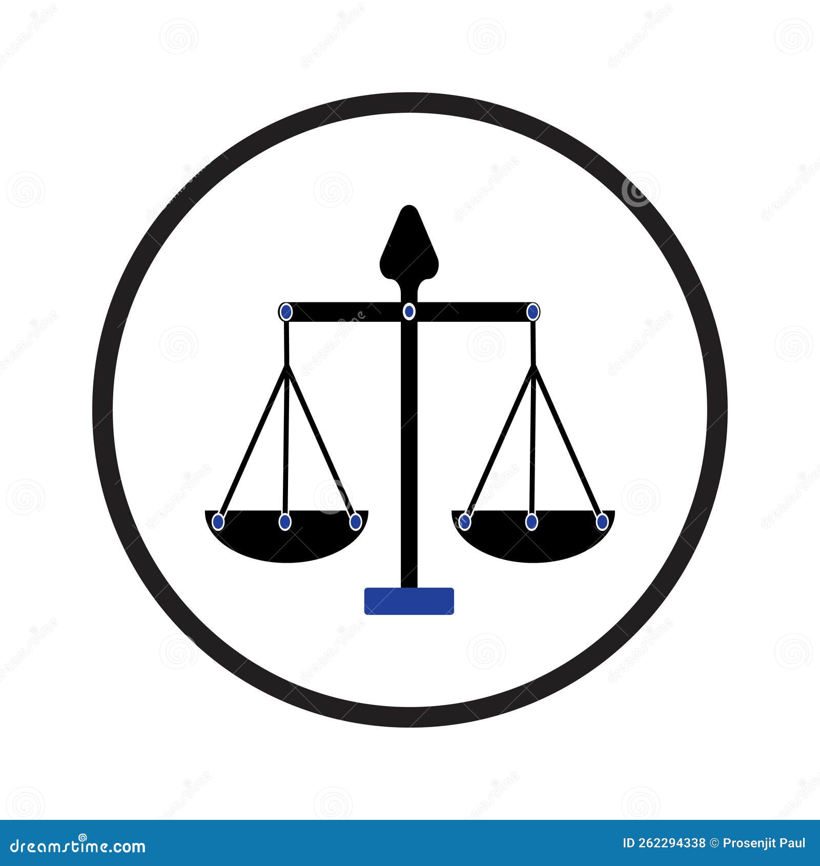 Law balance icon stock vector. Illustration of decision - 262294338