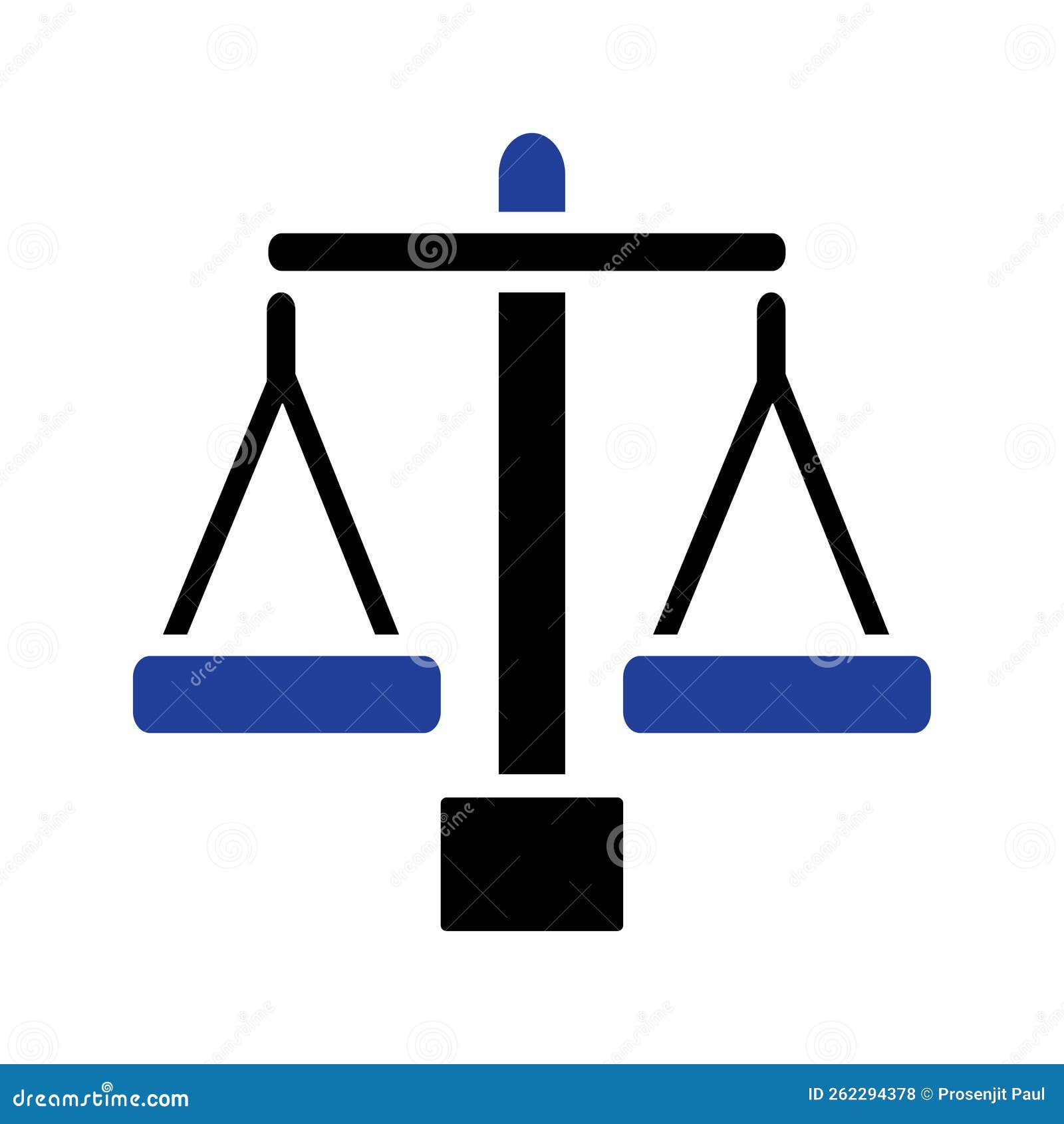 Law balance icon stock vector. Illustration of equality - 262294378