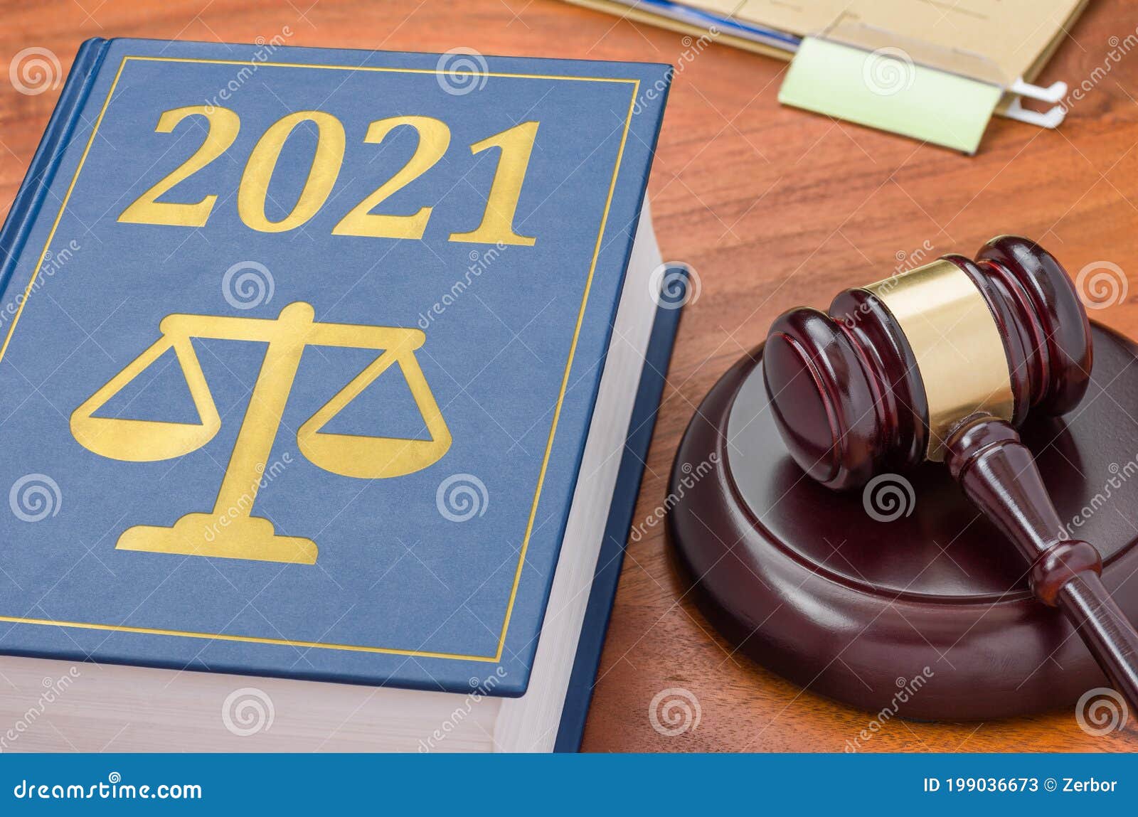 Law Book with a Gavel - 2021 Stock Image - Image of court, text: 199036673