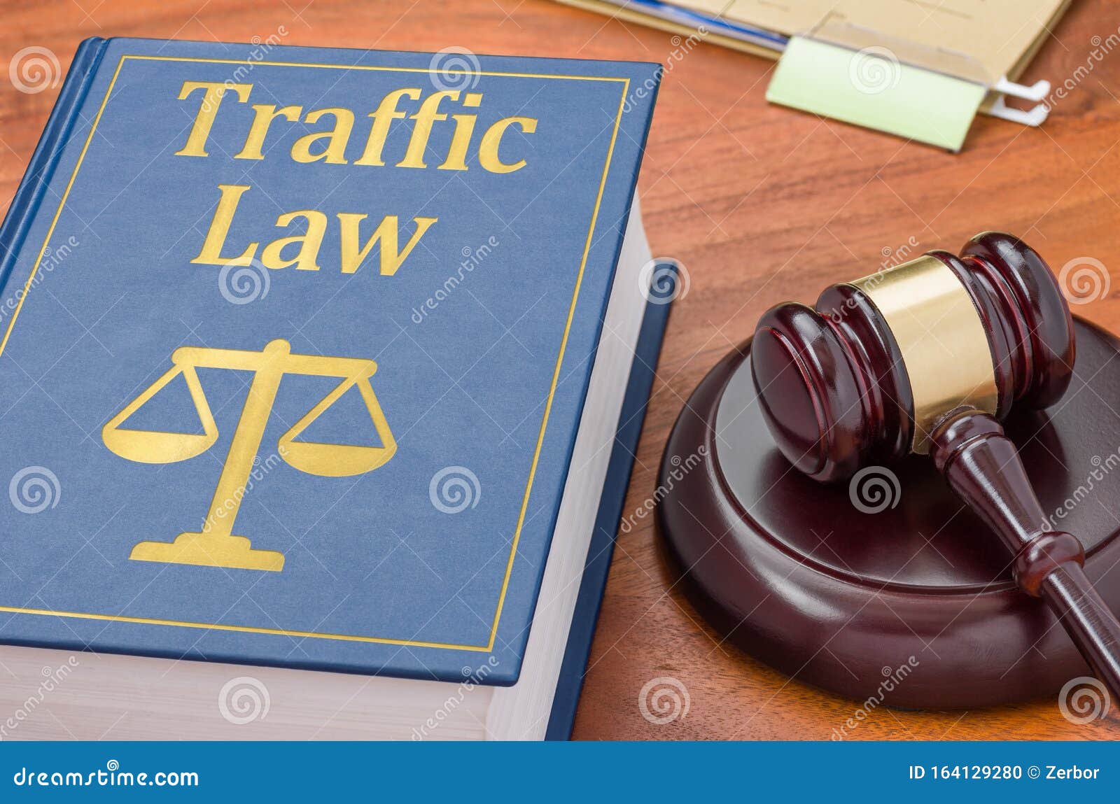 A Law Book with a Gavel - Traffic Law Stock Photo - Image of judge ...