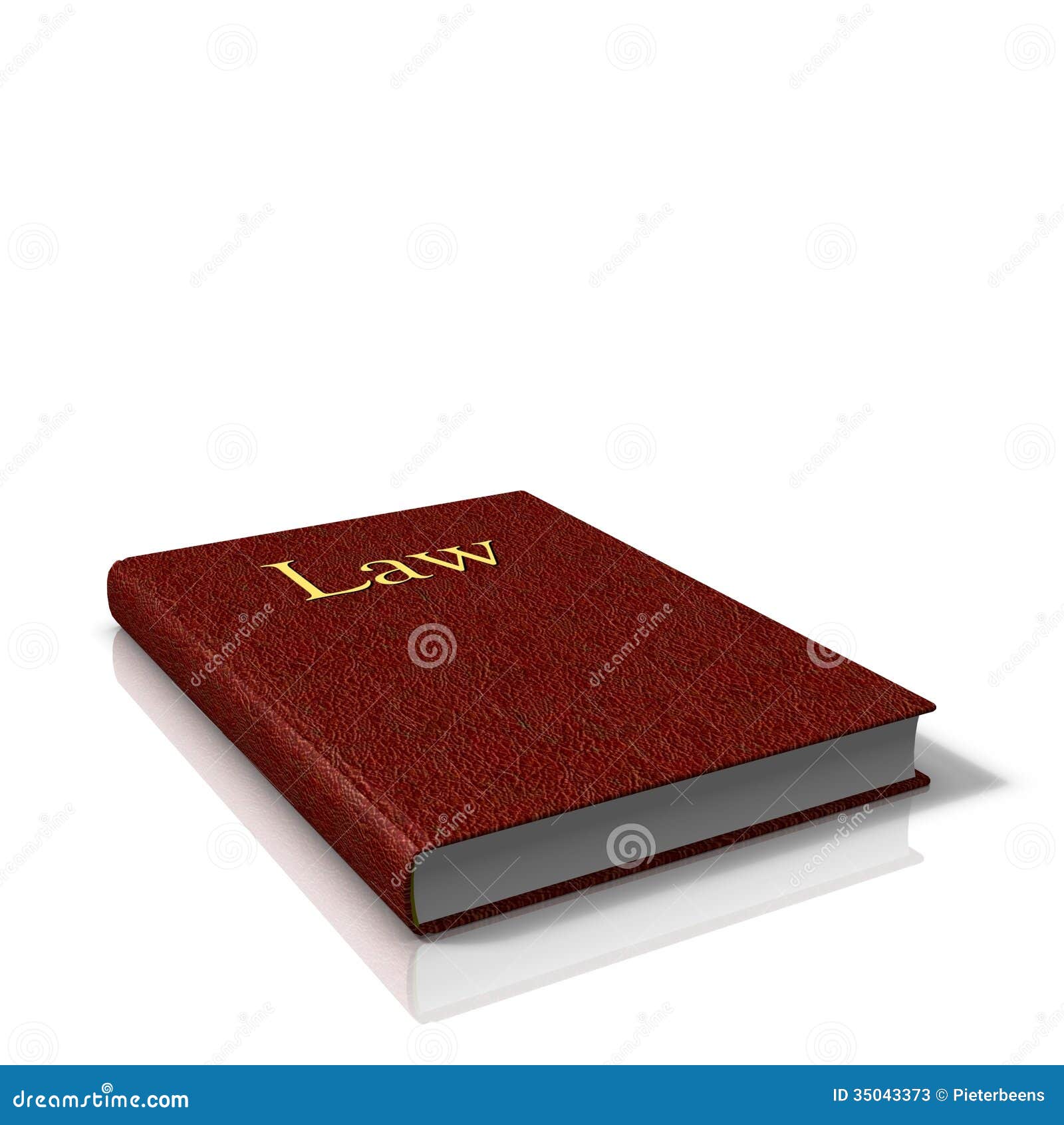 Law Book with Red Leather Cover Stock Illustration - Illustration of ...