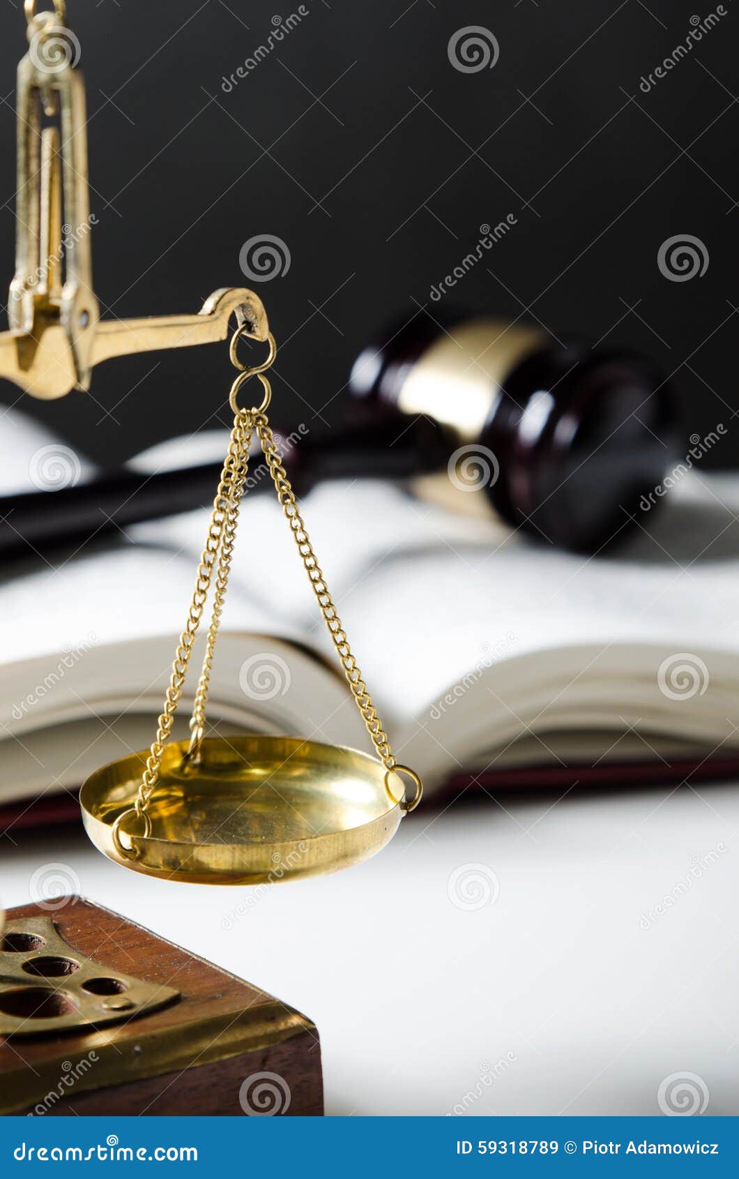Law Composition with Scale and Gavel on Books Stock Image - Image of ...