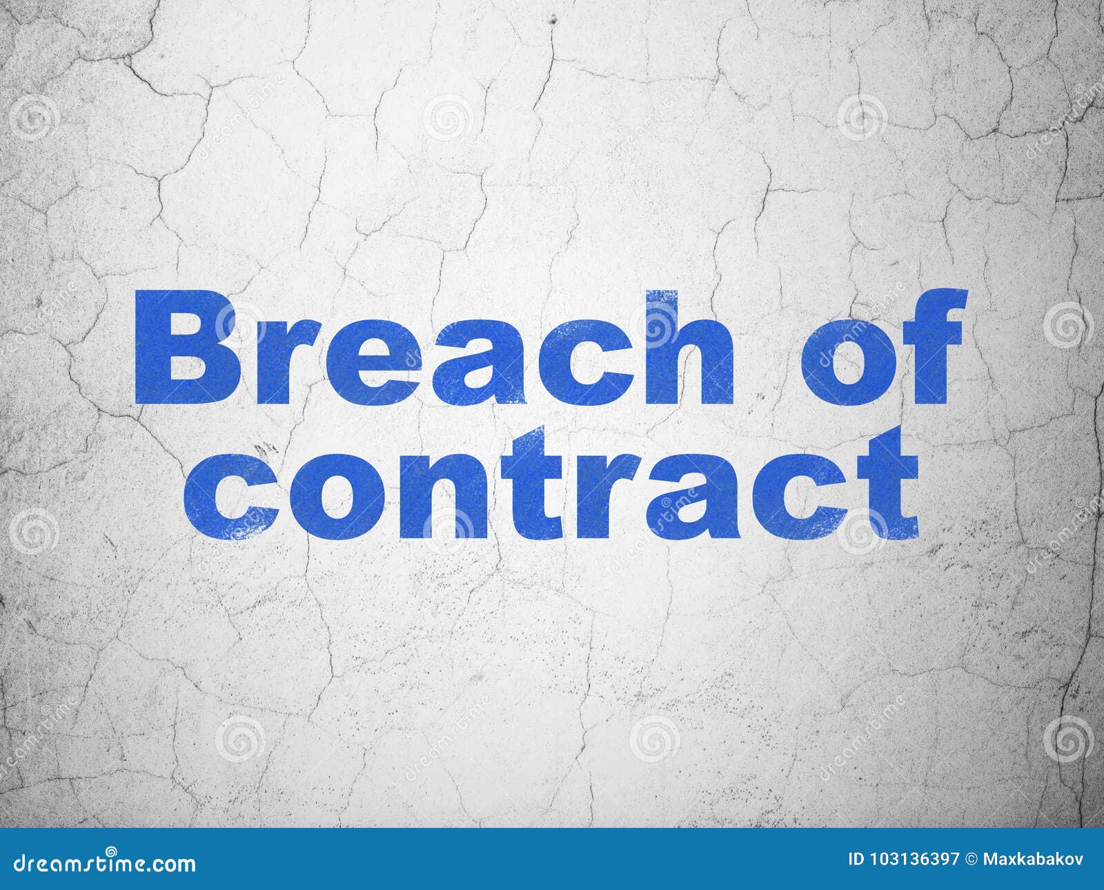 BREACH OF CONTRACT Stock Photography | CartoonDealer.com #87990308