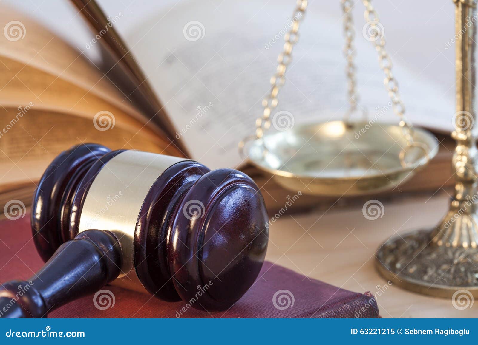 Law Concept, Gavel Scale and Book Stock Image - Image of verdict ...