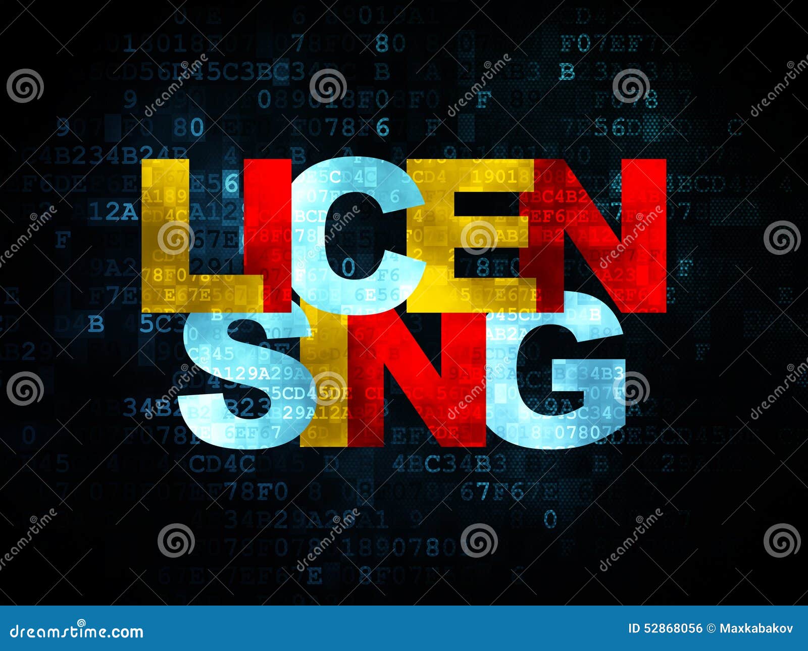 Law Concept: Licensing On Torn Paper Background Royalty-Free Stock ...