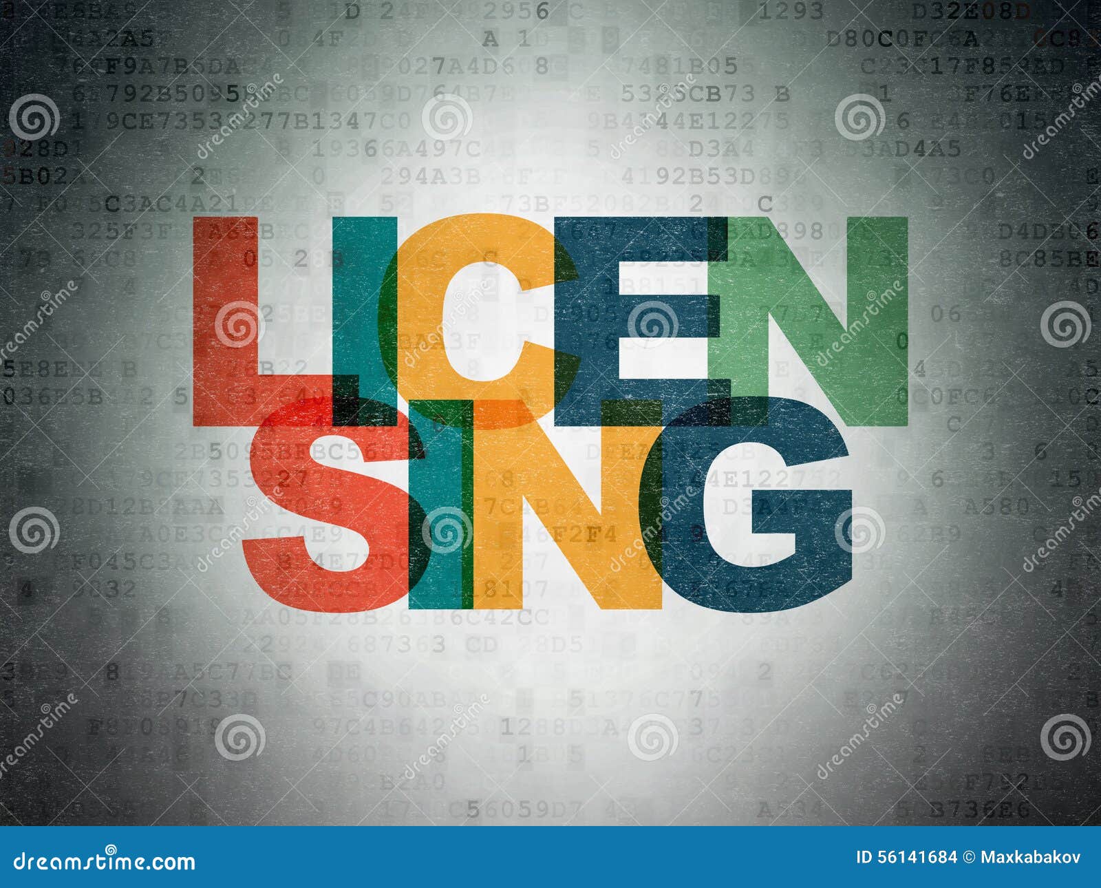 Law Concept: Licensing On Torn Paper Background Royalty-Free Stock ...