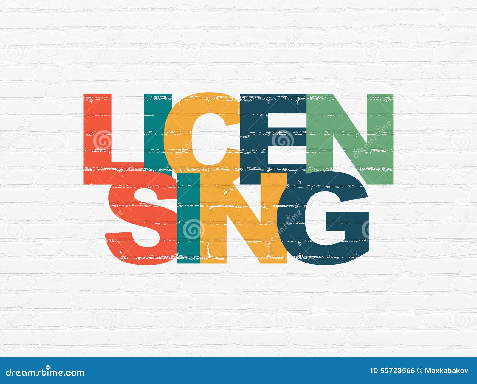 Law Concept: Licensing On Torn Paper Background Royalty-Free Stock ...