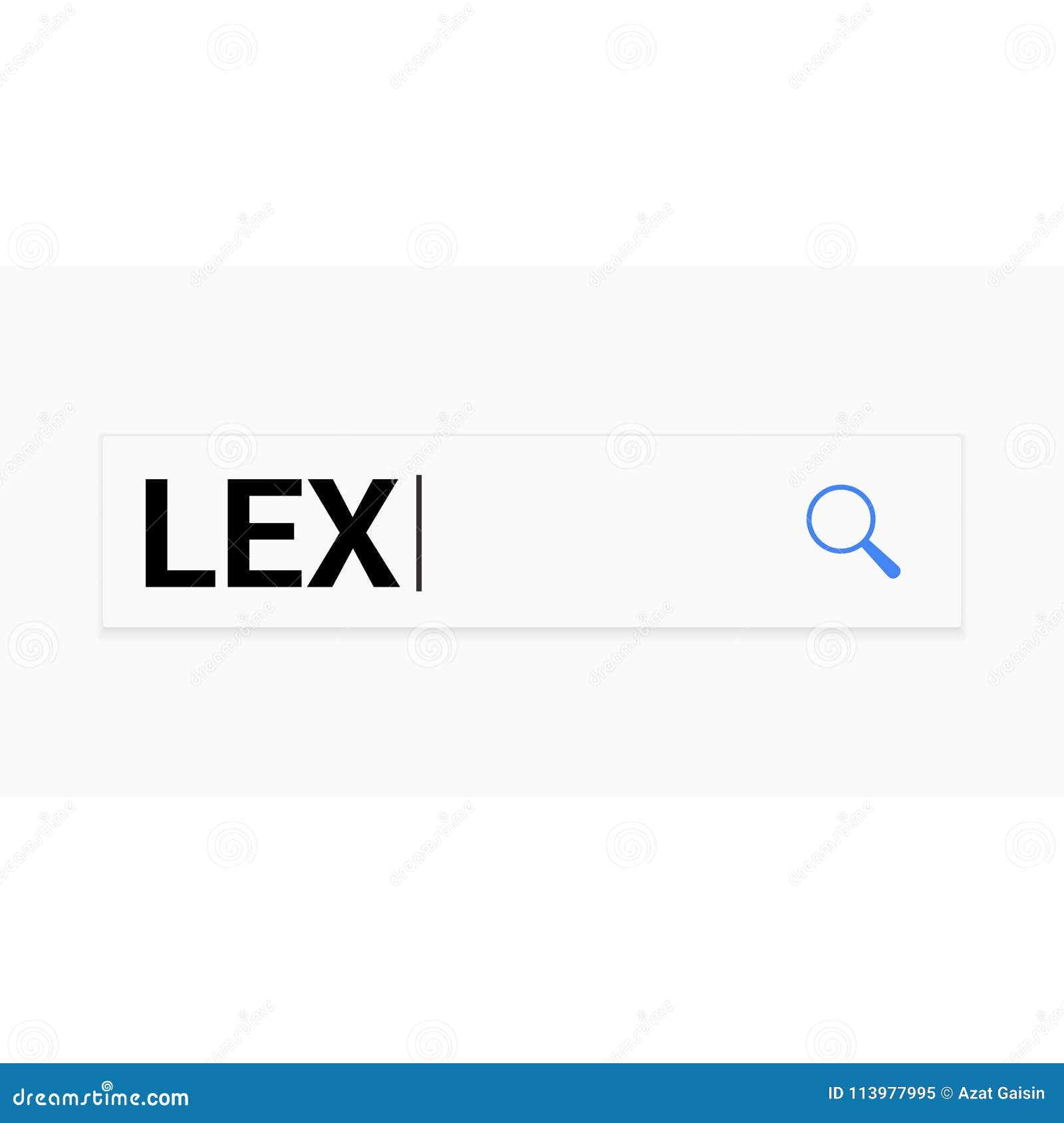 Law Concept: Magnifying Optical Glass with Words Lex Stock Vector ...