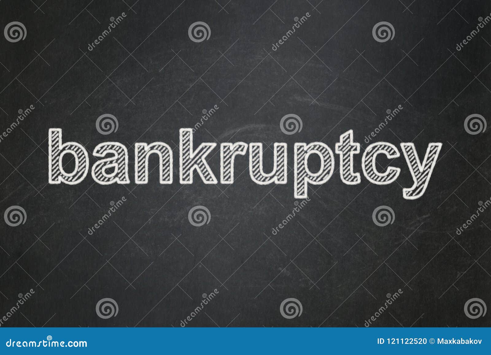 Law Concept: Bankruptcy on Chalkboard Background Stock Illustration ...