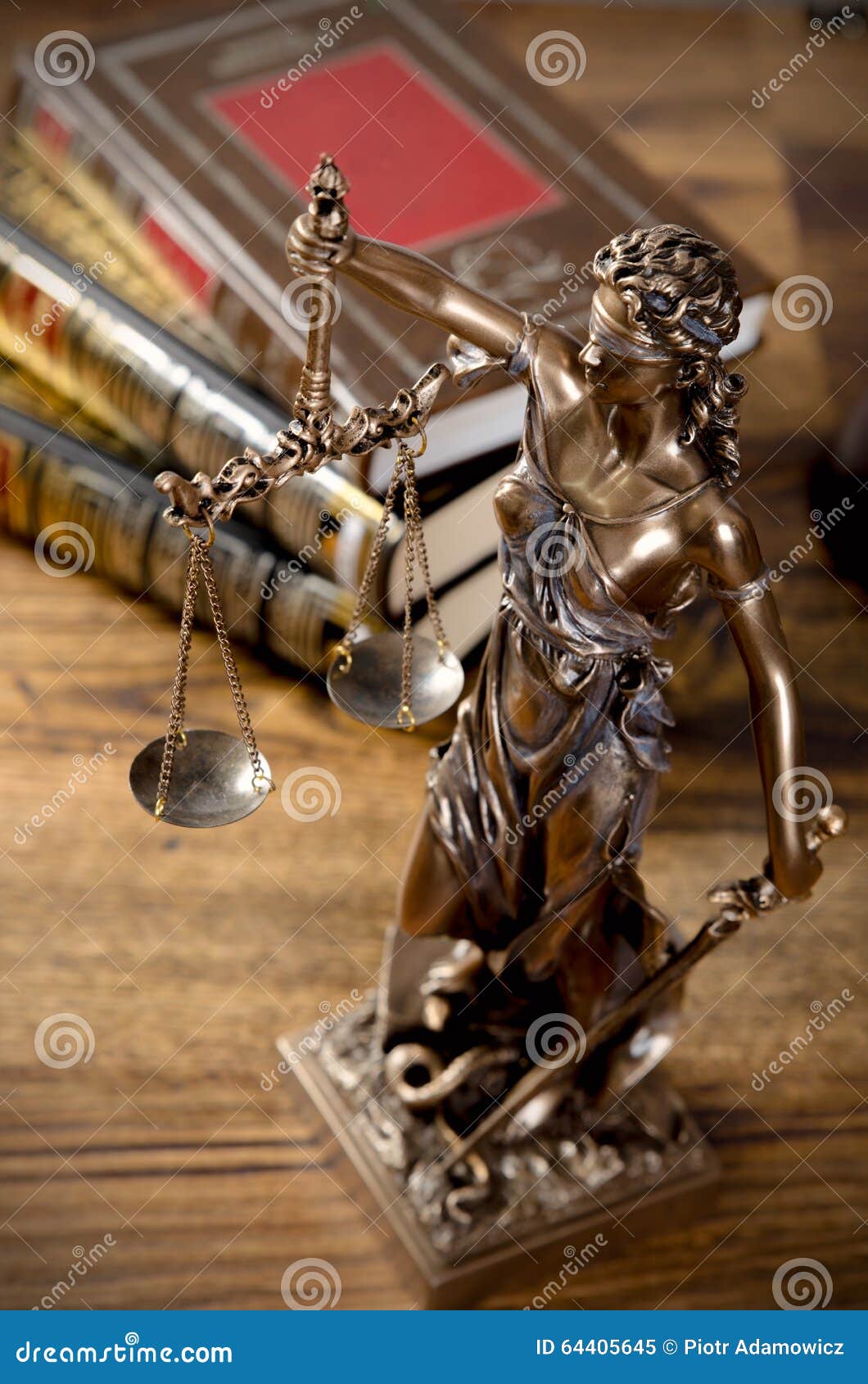 Law Concept with Themis and Books in Background Stock Image - Image of ...