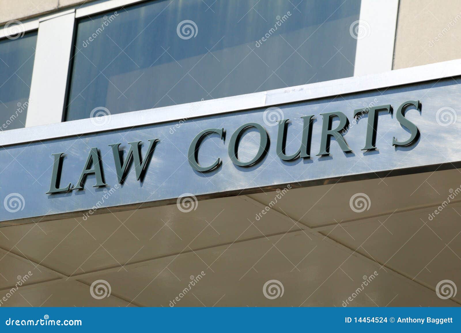 Law courts sign stock photo. Image of inscription, prison - 14454524