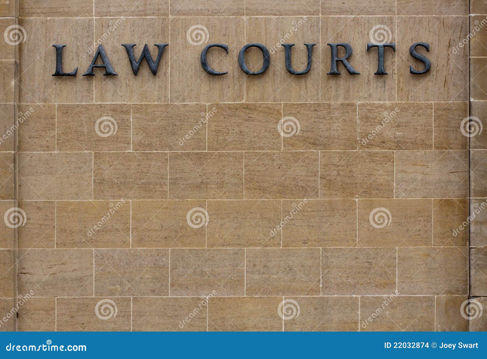 Law courts sign. stock photo. Image of court, architecture - 22032874