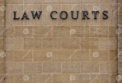 Law courts sign. stock photo. Image of court, architecture - 22032874