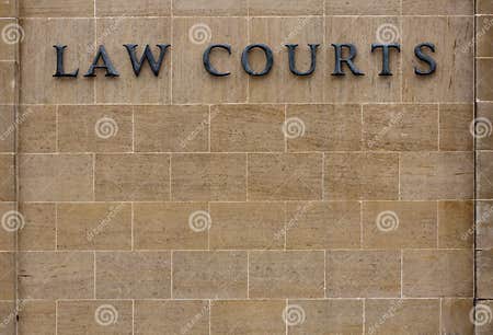 Law courts sign. stock photo. Image of court, architecture - 22032874