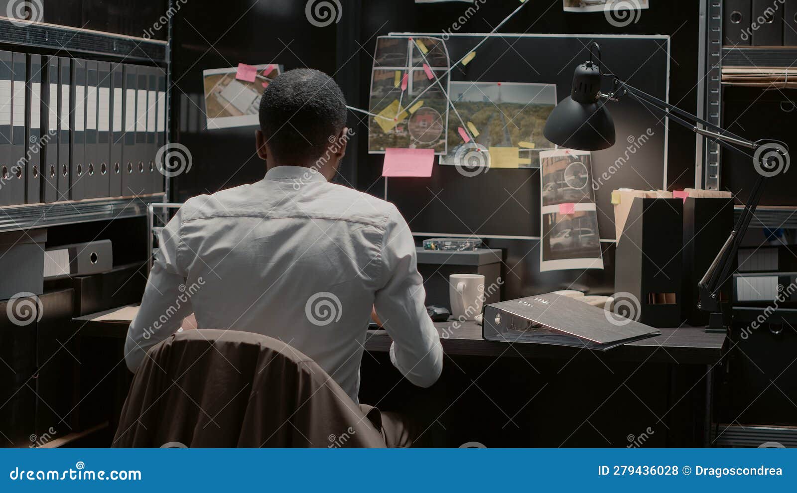 Law Enforcement Agent Working on Crime Investigation Stock Photo ...