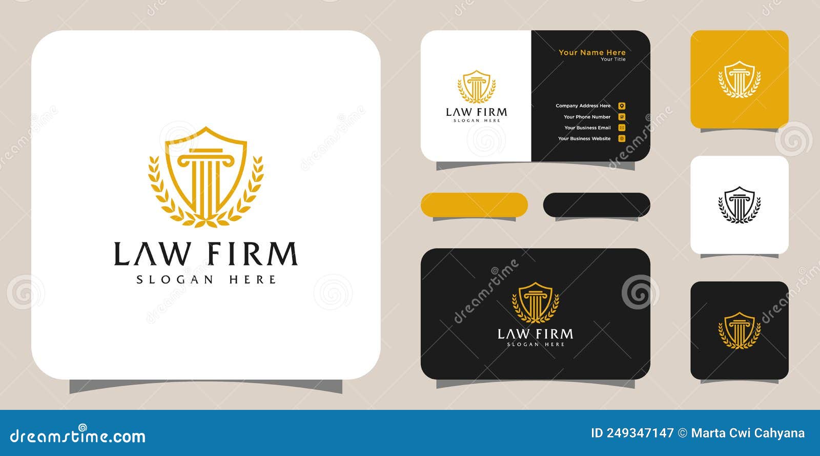 Law Firm Logo Design Vector Stock Vector - Illustration of logos, brand ...
