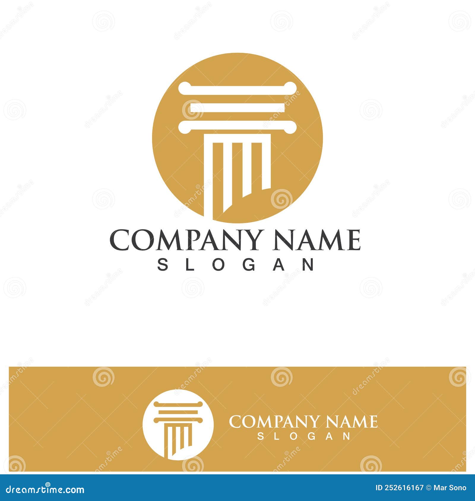 Law Firm Logo and Icon Design Template-vector Stock Vector ...
