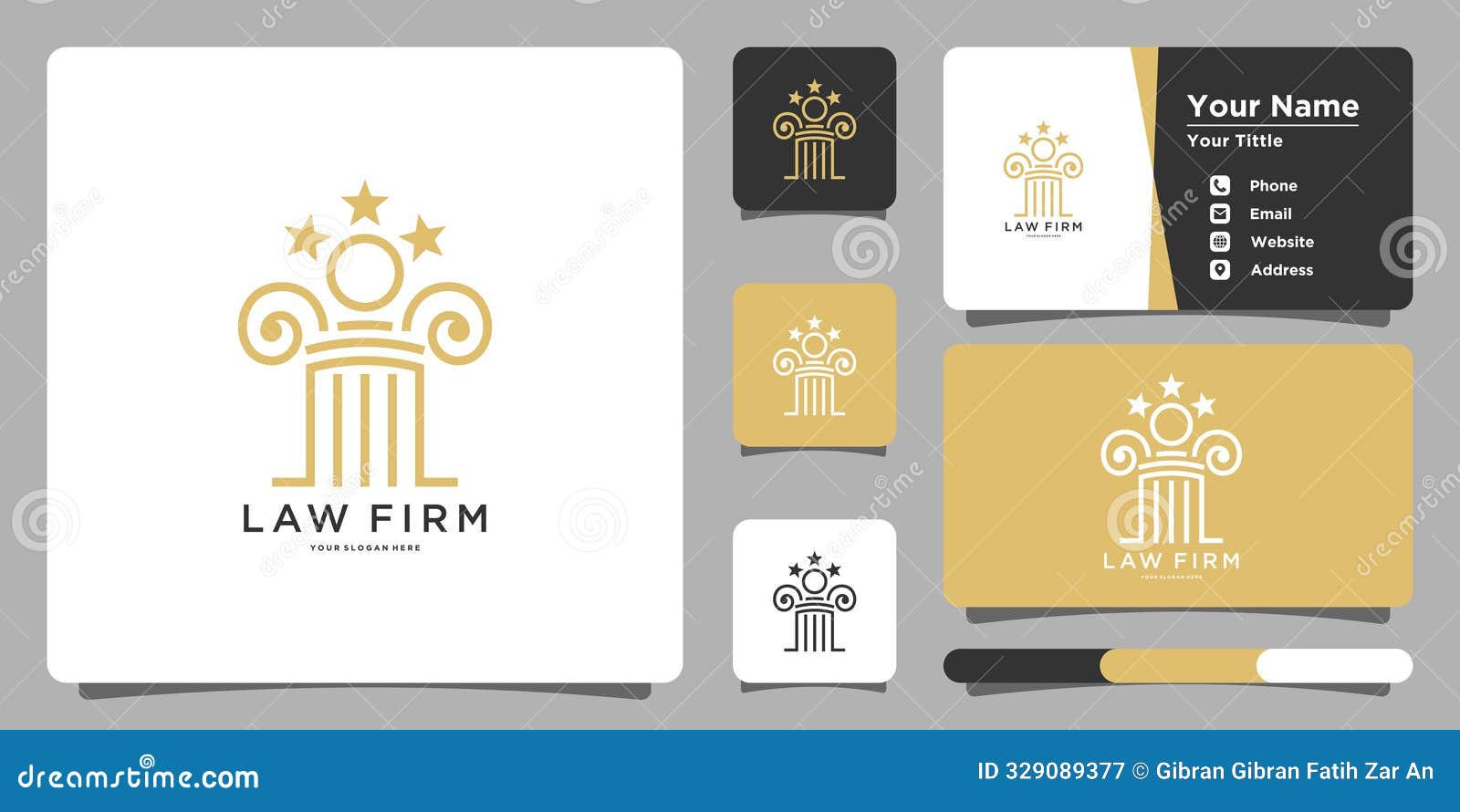 Law Firm Logo Vector with Unique Style Stock Illustration ...