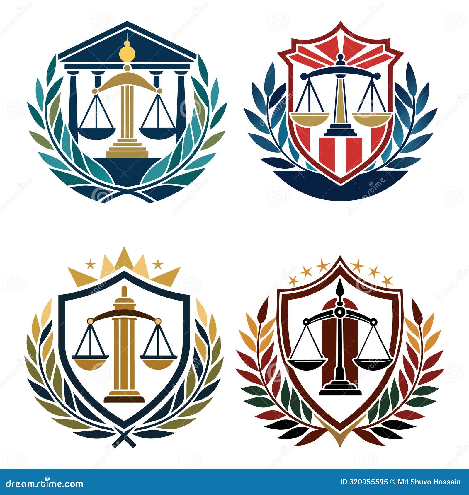 Law firm vector logo stock vector. Illustration of firm - 320955595