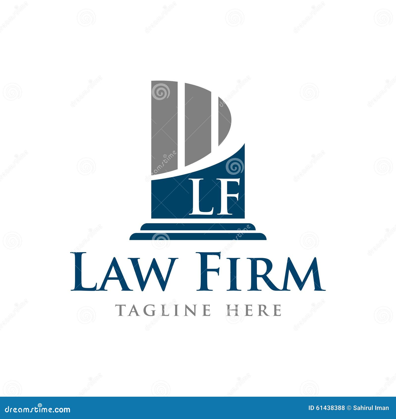 Law Firm Vector Template stock illustration. Illustration of technology ...
