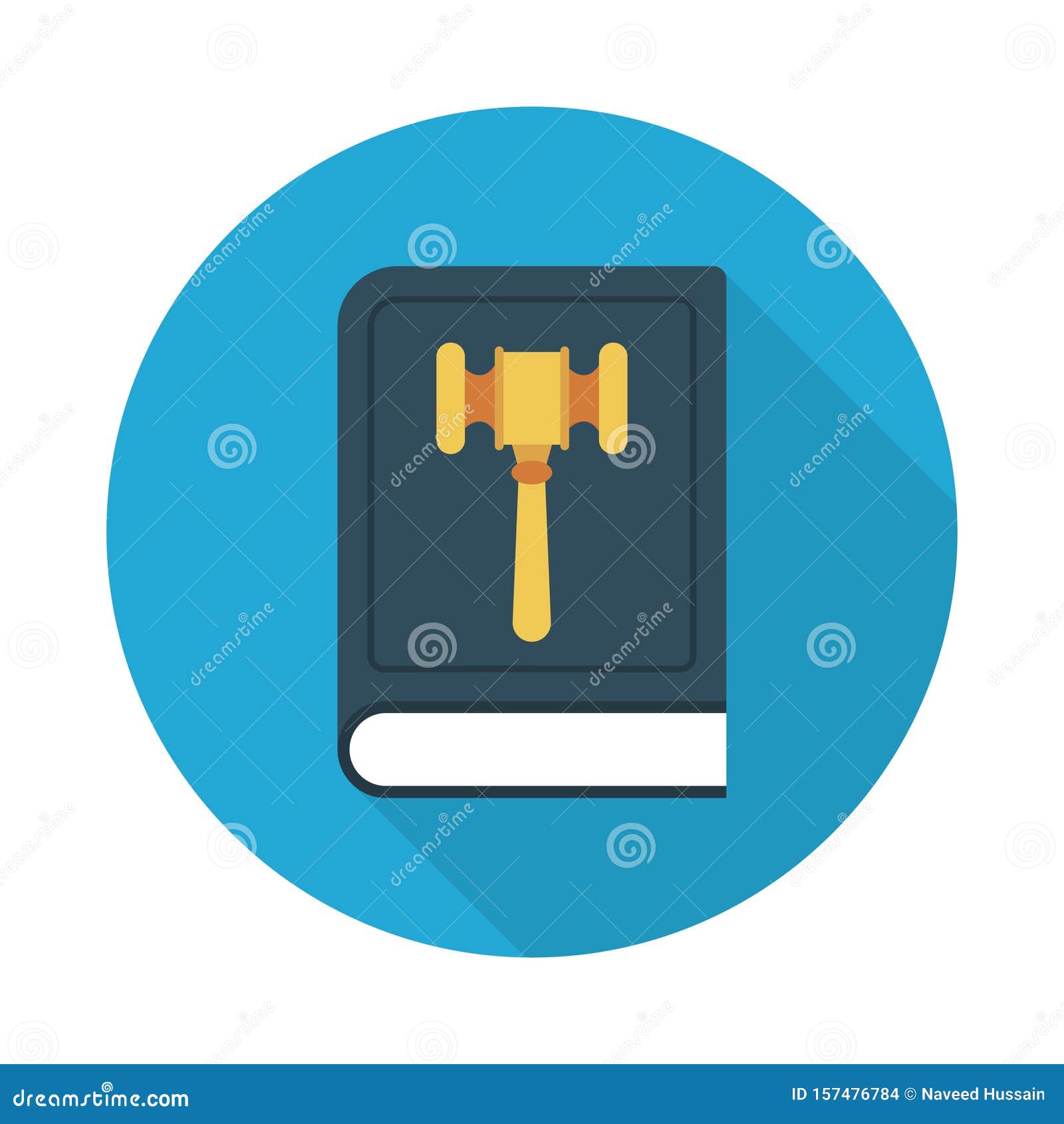 Law flat vector icon stock vector. Illustration of education - 157476784