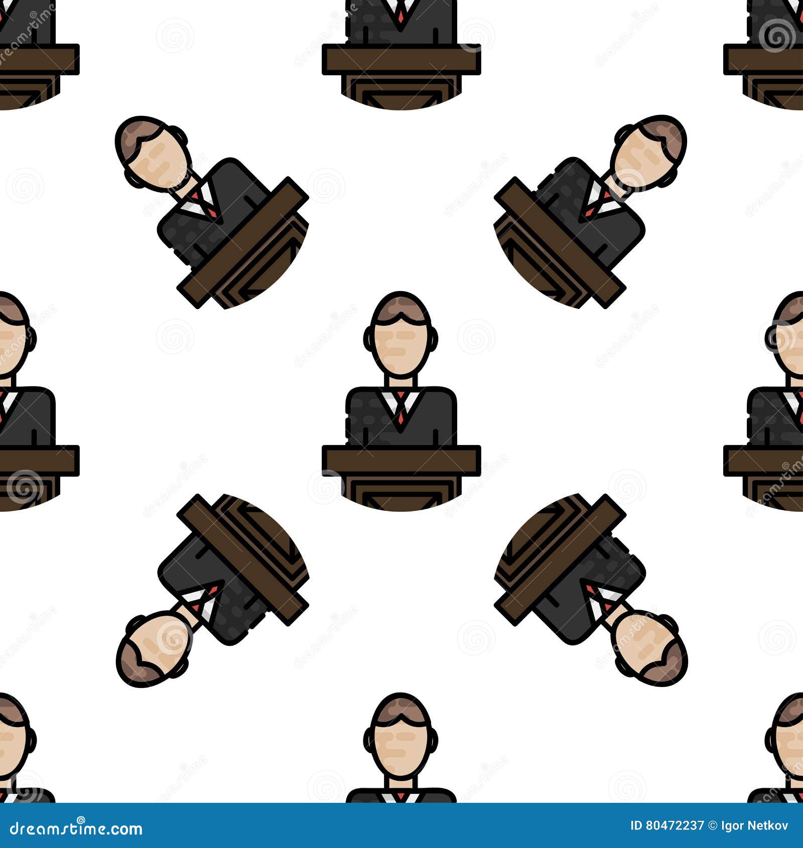 Law flat pattern stock illustration. Illustration of barrister - 80472237