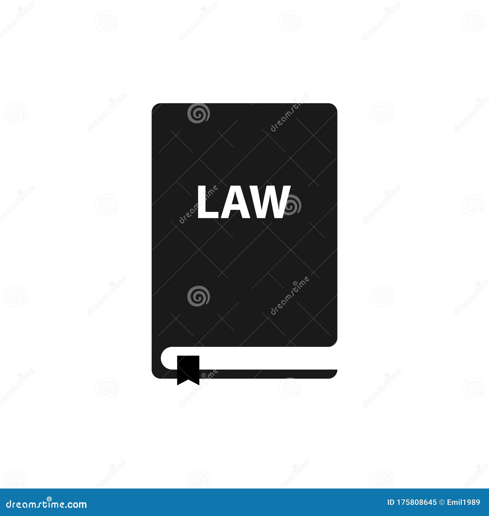Law Icon Symbol Simple Design Stock Illustration - Illustration of ...