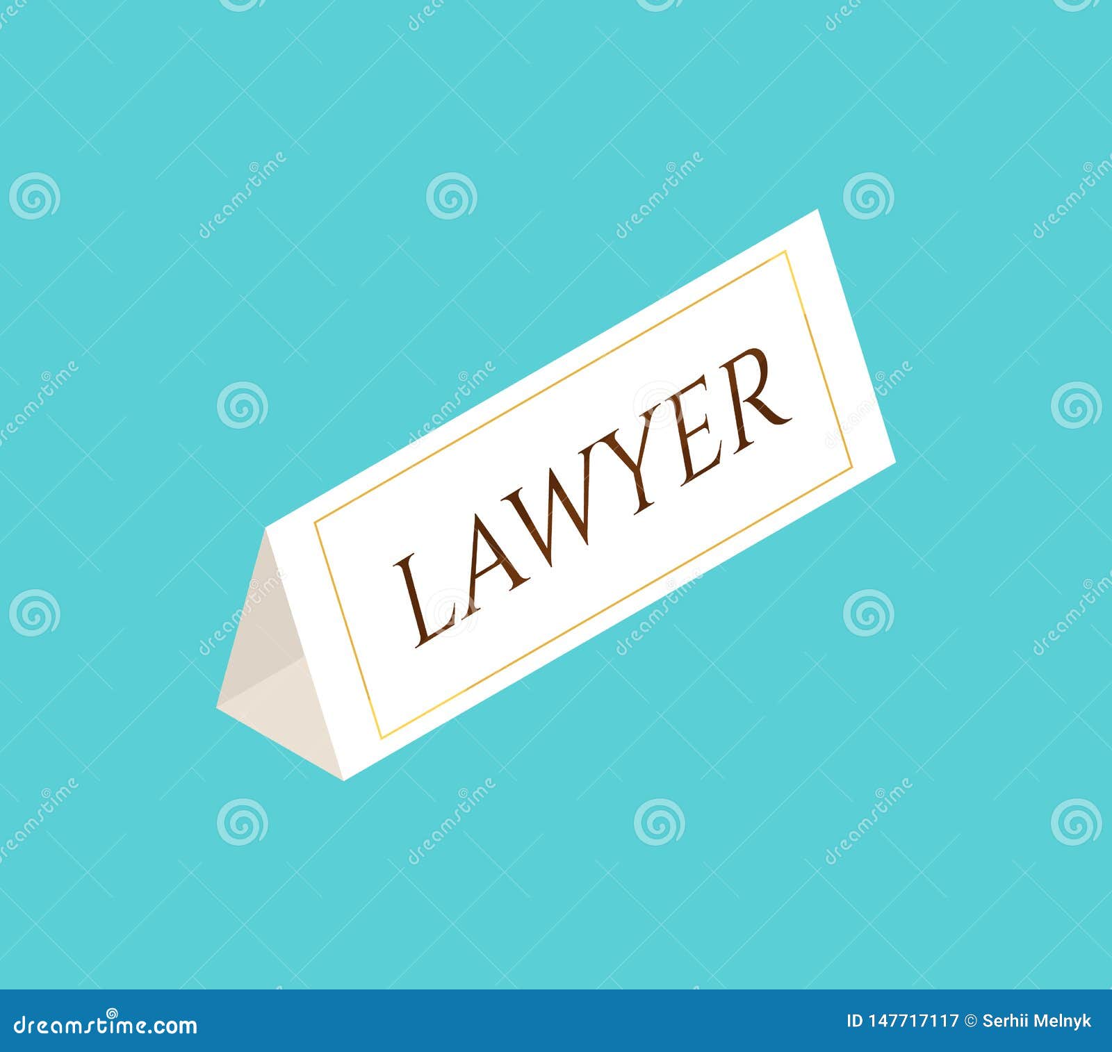 Sign Board with Text Lawyer Stock Vector - Illustration of signboard ...