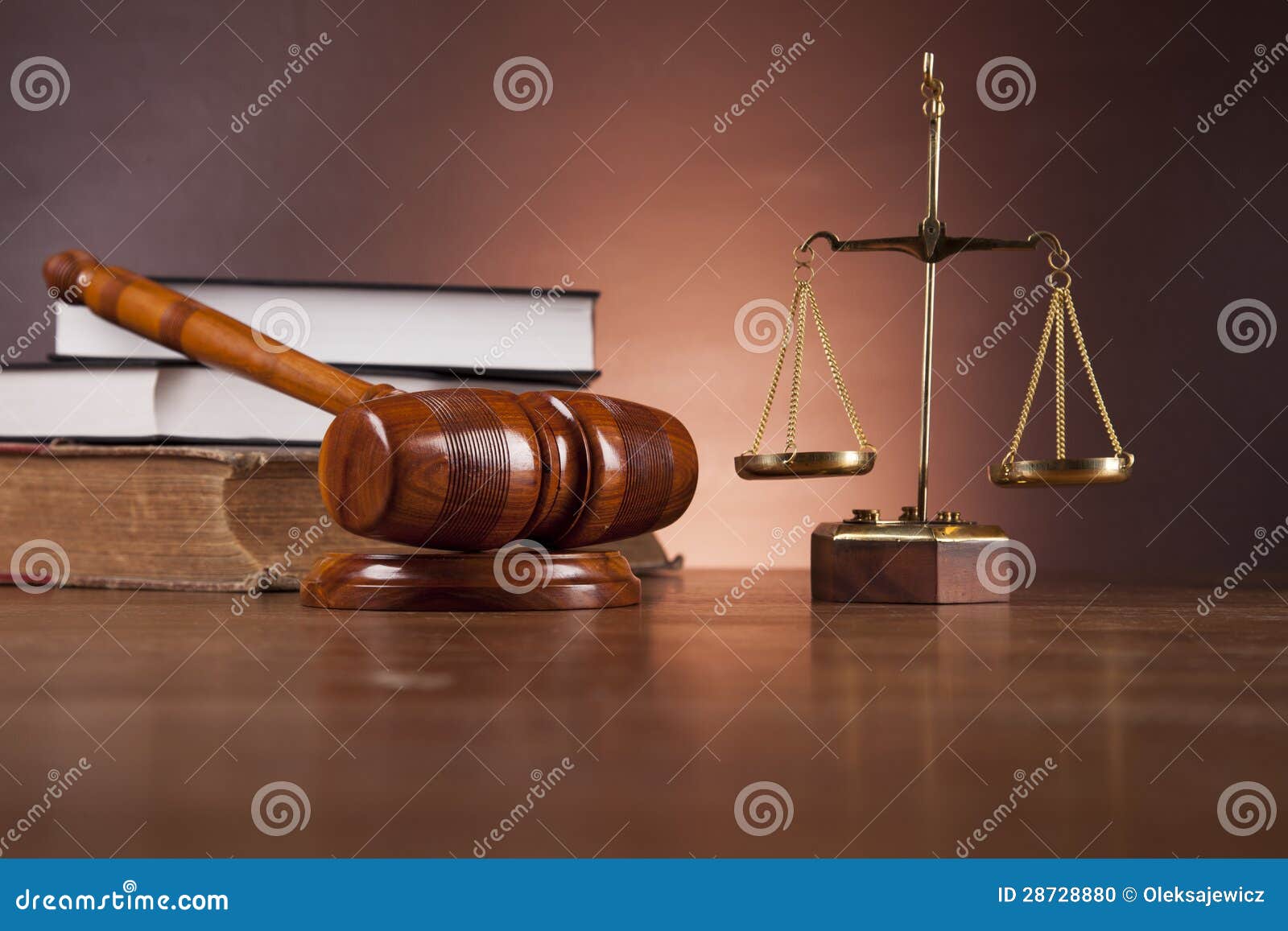 Law and Justice Stuff on Wooden Table, Dark Background Stock Photo ...