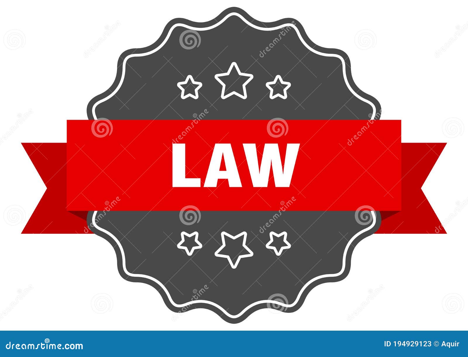 Law label stock vector. Illustration of vector, sticker - 194929123