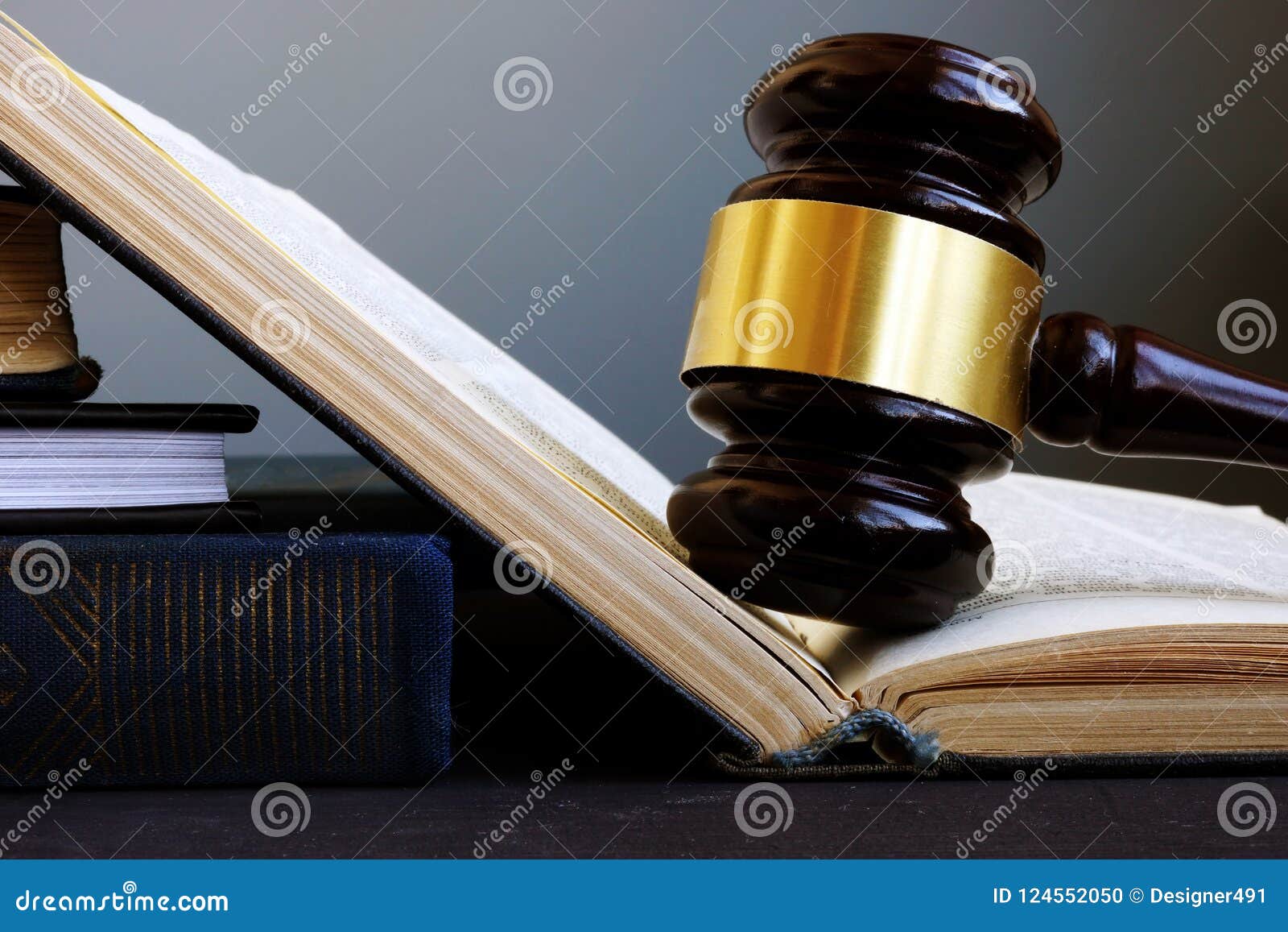 Law and Legal System. Gavel and Open Book. Stock Photo - Image of judge ...