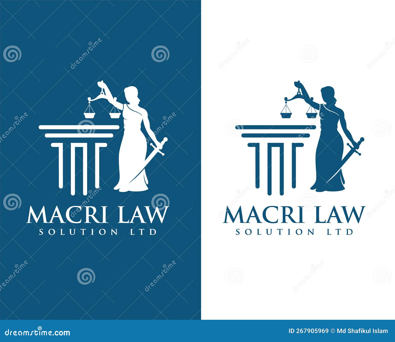 Law Logo Design Vector Templates Stock Illustration - Illustration of ...