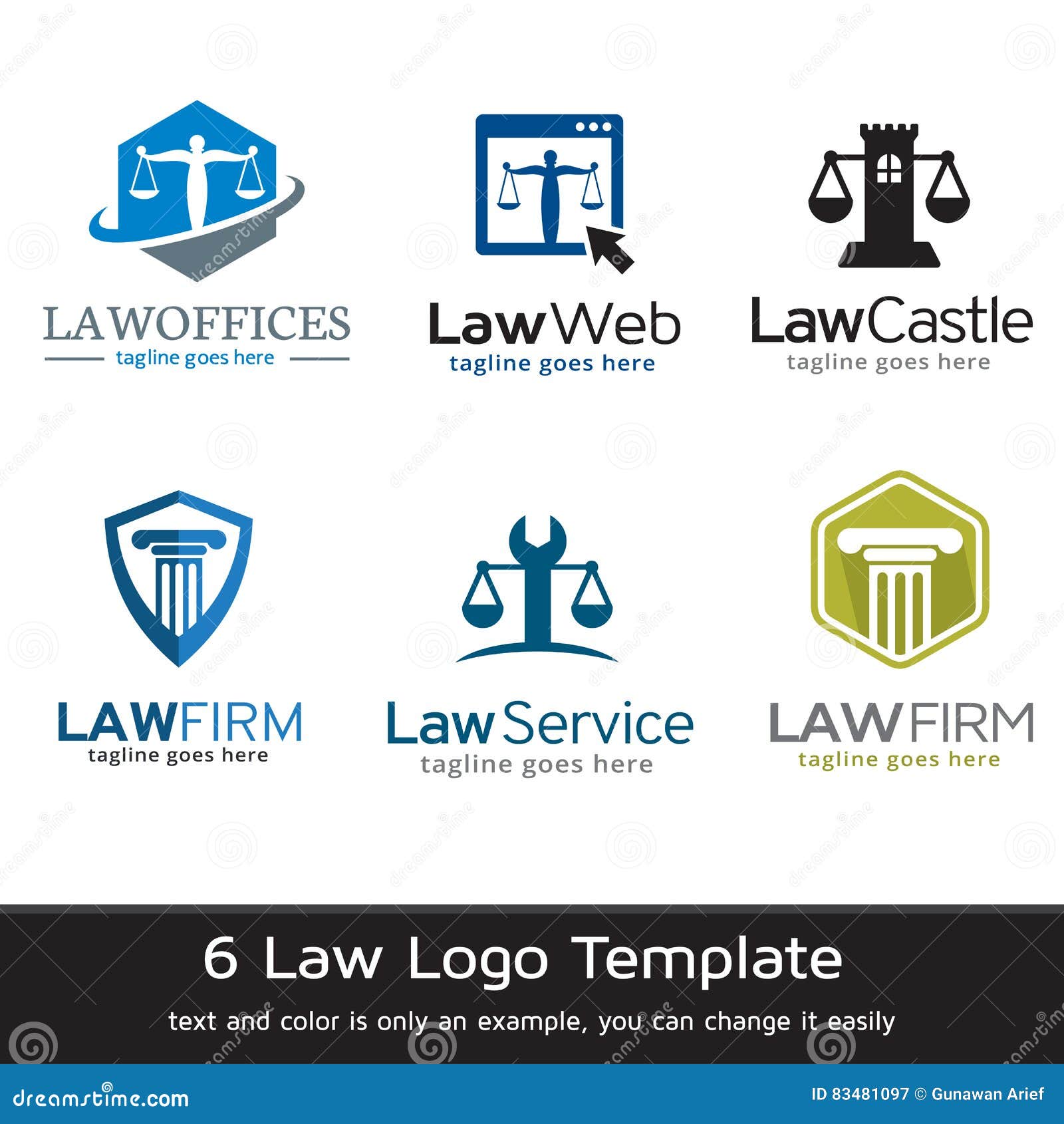 Law Logo Template Design Vector Stock Vector - Illustration of center ...