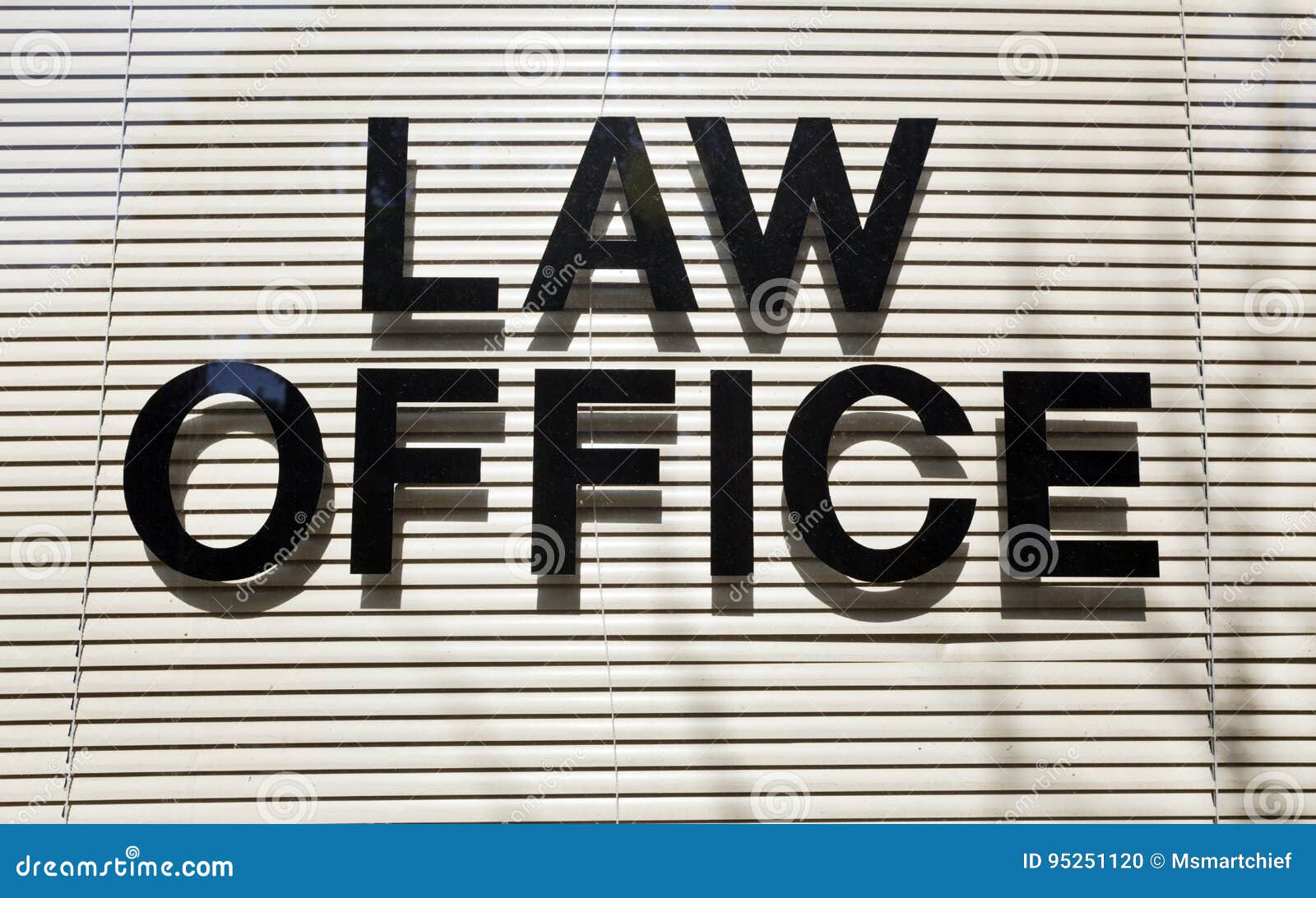 Law Office Sign stock photo. Image of blinds, closed - 95251120