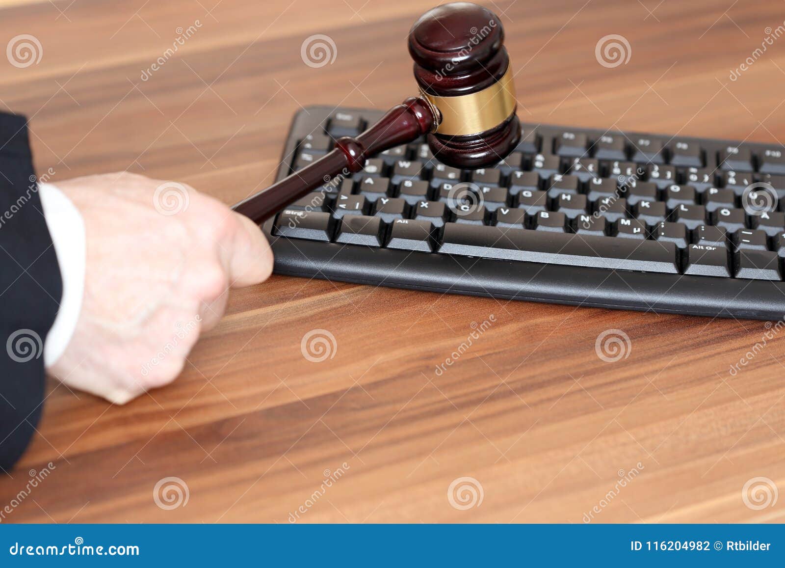 Law with Keyboard Symbol and Gavel Stock Photo - Image of juridical ...
