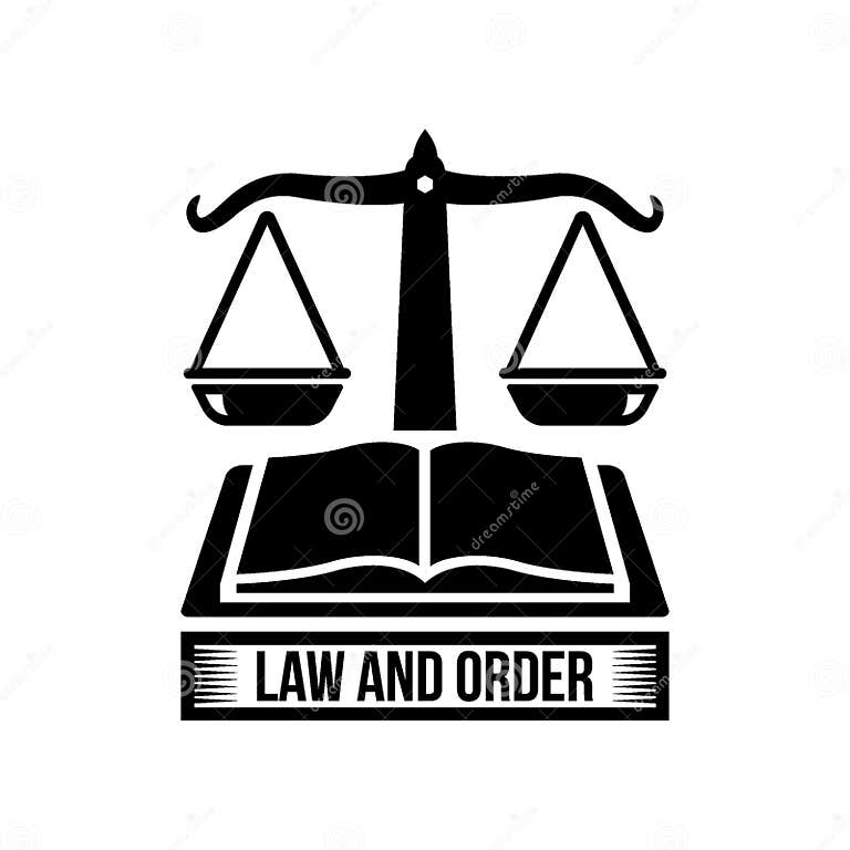 Law and Order Logo Element. Vector Illustration Decorative Design Stock ...