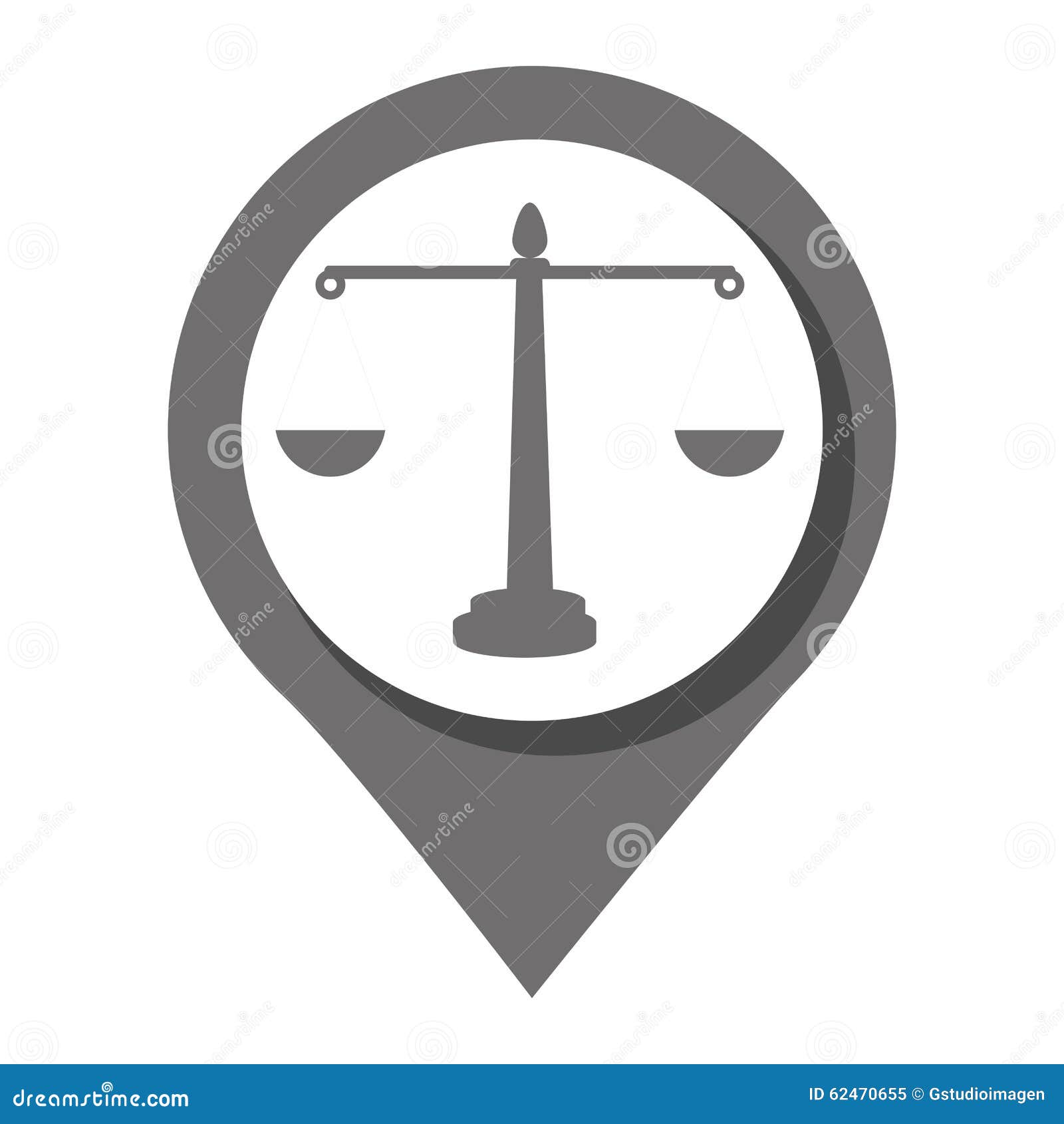 Law and Order Round Icon Graphic Stock Illustration - Illustration of ...