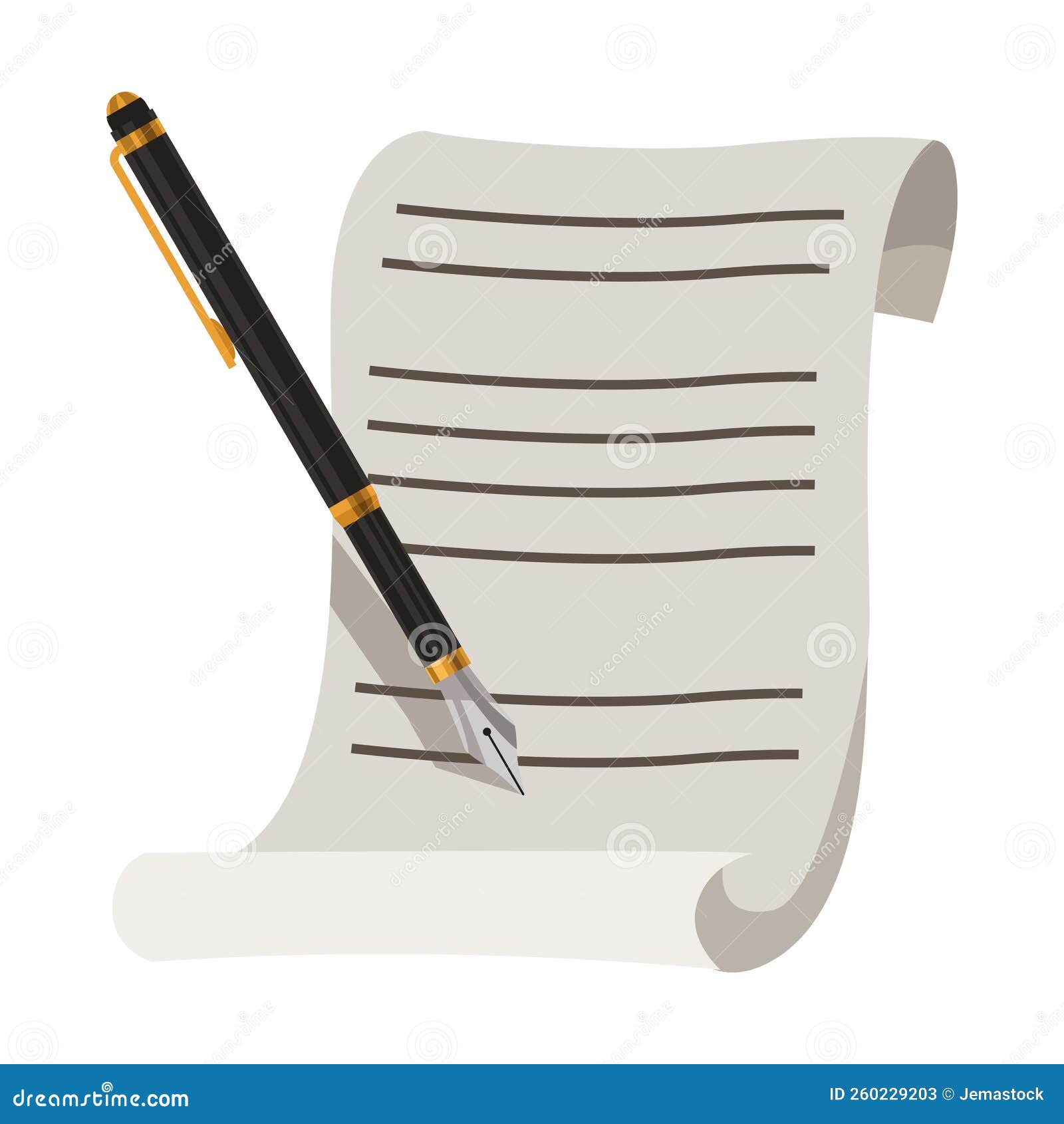 Law paper with paper stock illustration. Illustration of certificate ...