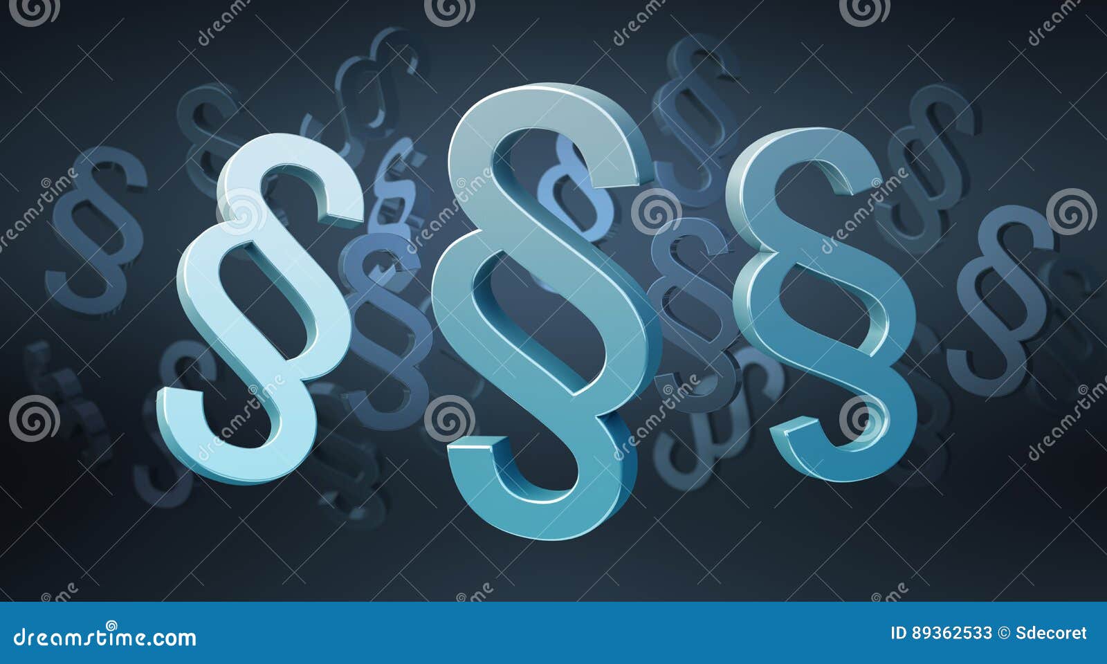 Law Protection Right Icons 3D Rendering Stock Illustration ...