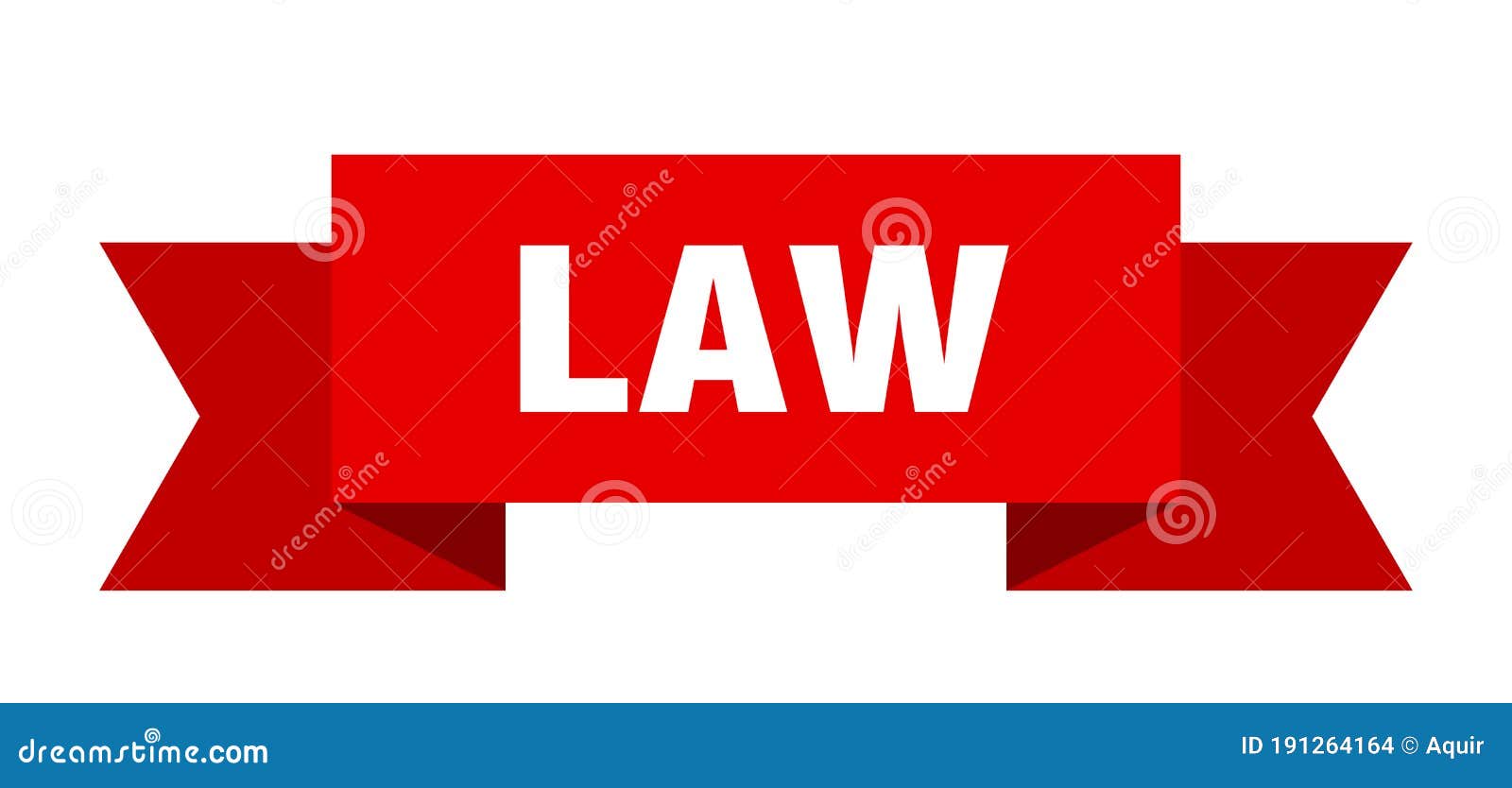Law ribbon. stock vector. Illustration of vignette, paper - 191264164